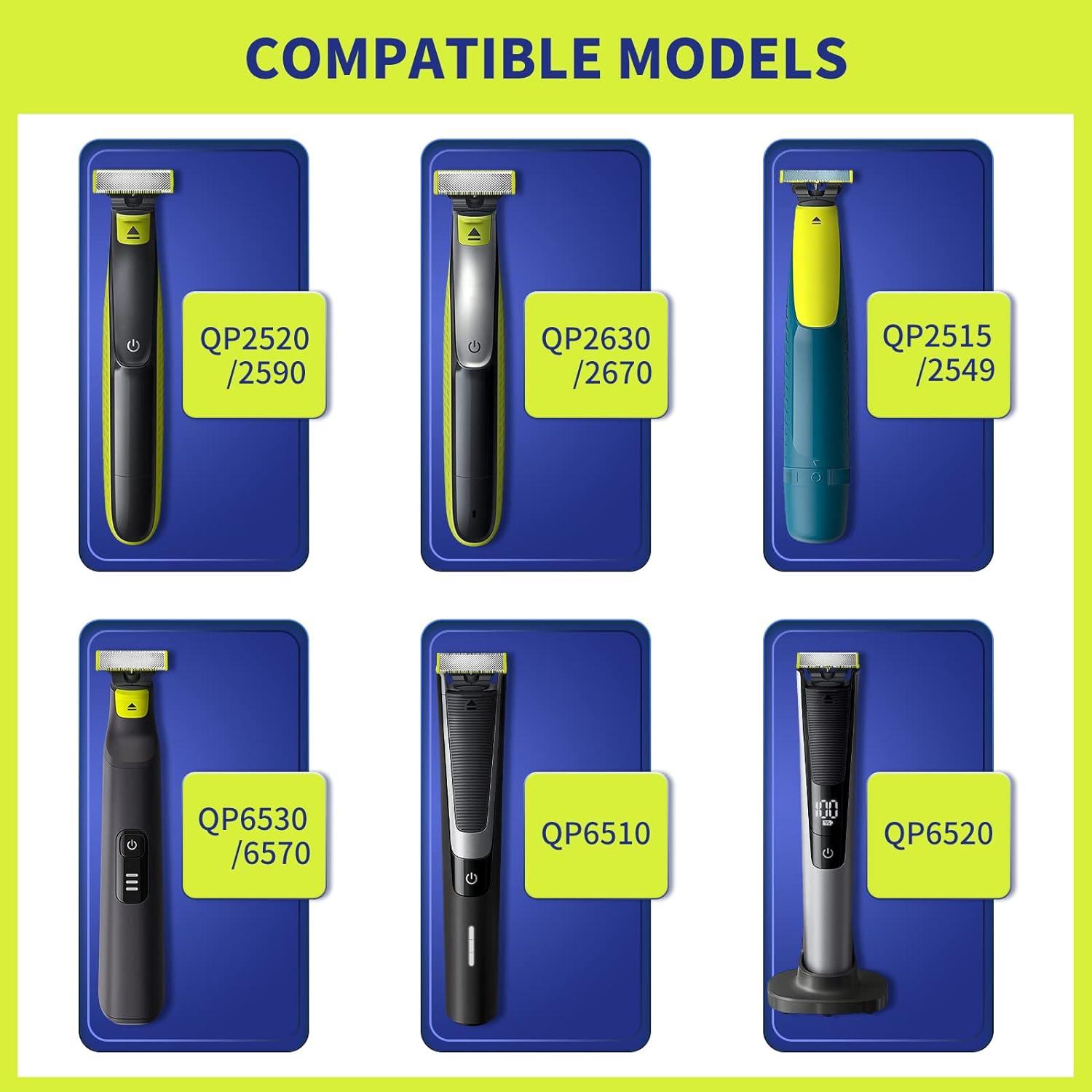 YINKE Guide Comb Guards + Storage Cases for Philips OneBlade Pro - 1, 2 ...