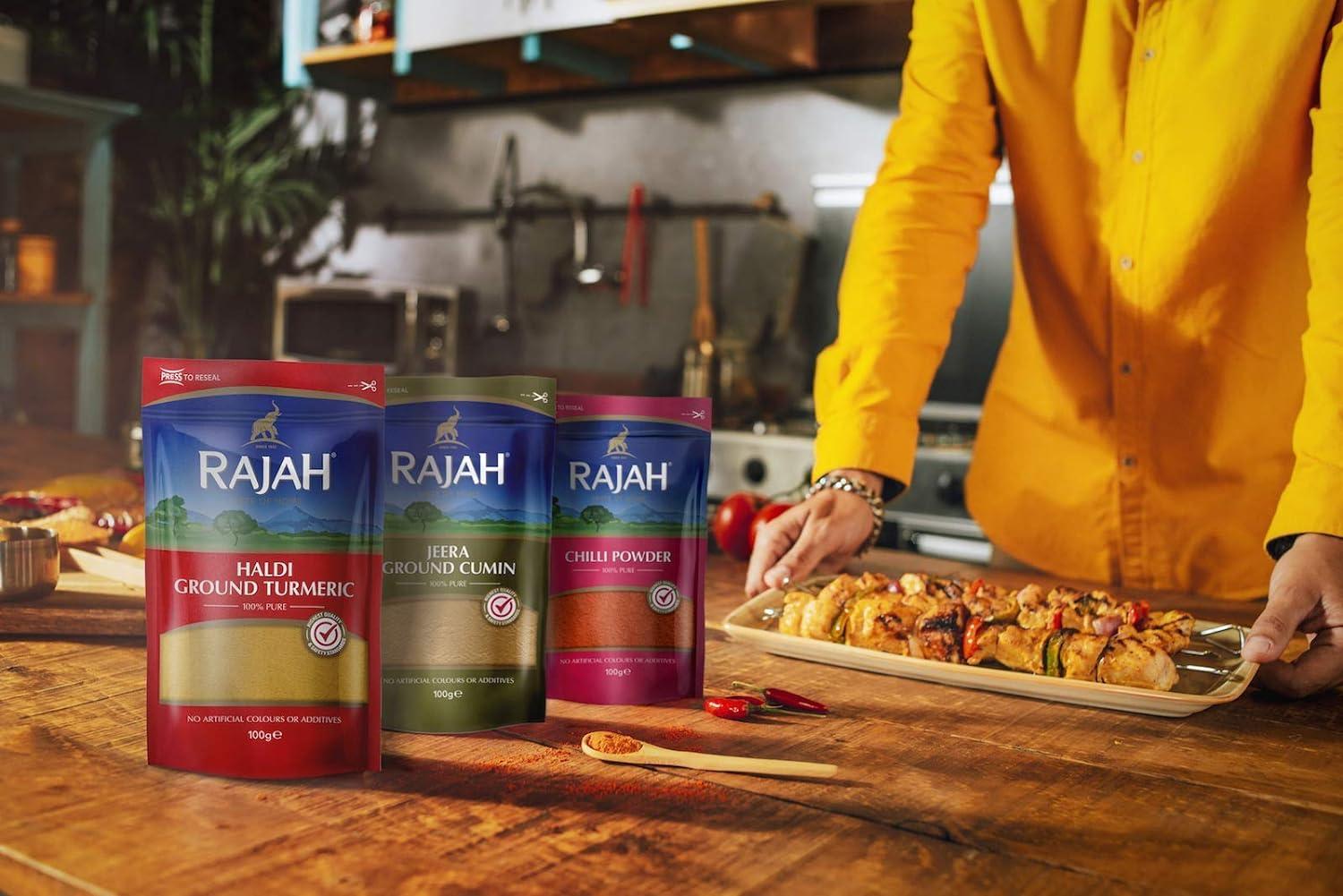 Rajah Jeera Ground Cumin 100g - Authentic Indian Spice for Flavourful ...