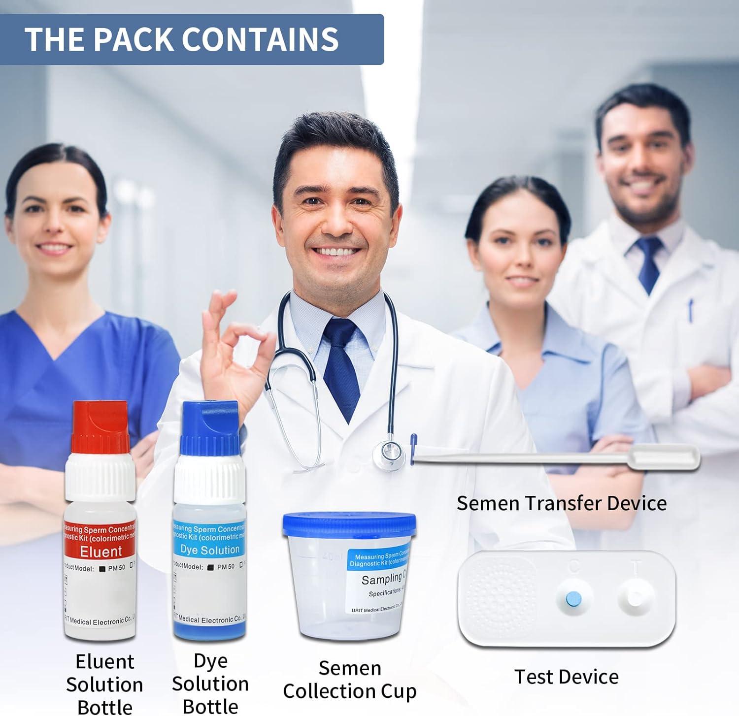 Miorit Fertility Home Test Kit for Men - Normal or Low Sperm Count ...