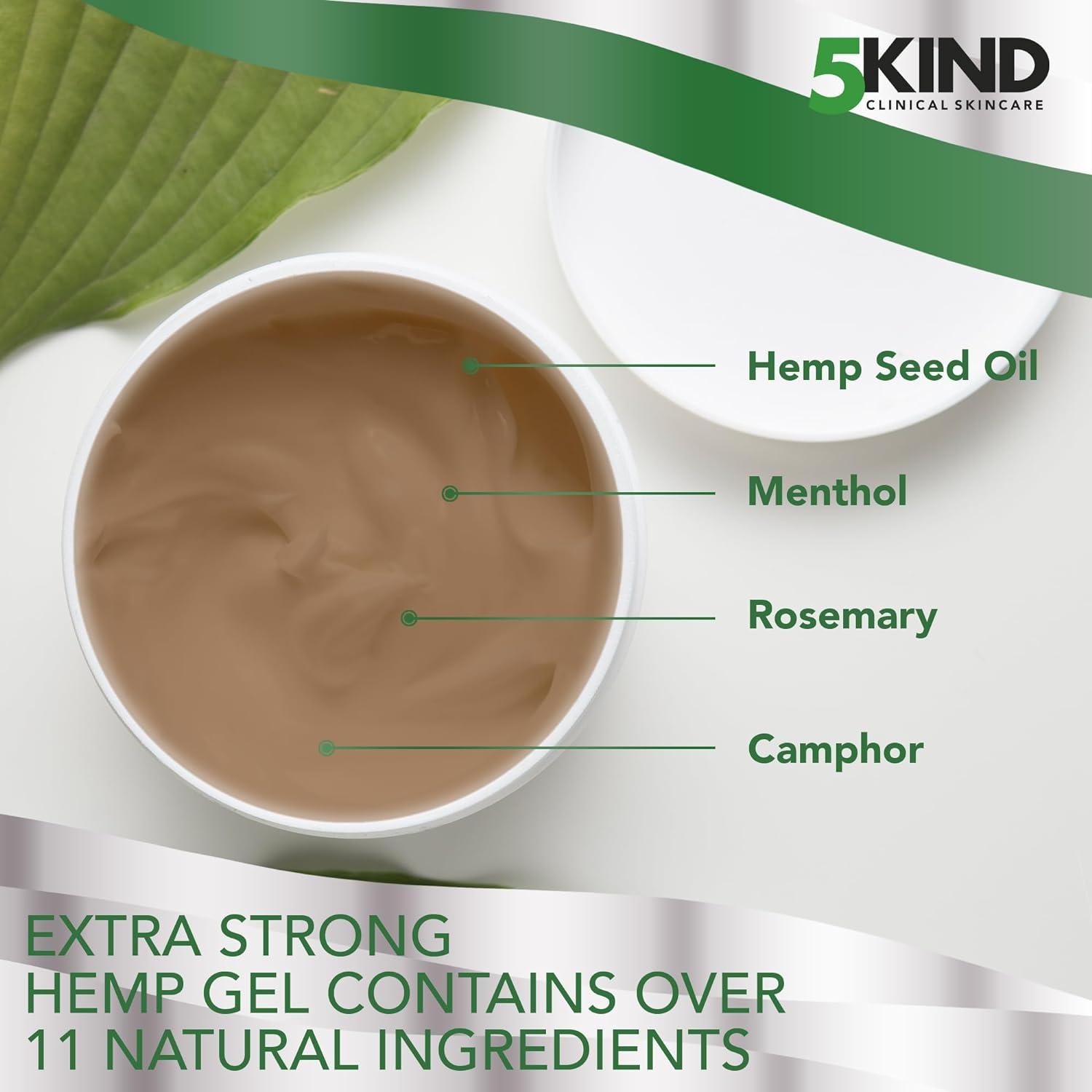 5kind Hemp Active Gel 300ml - High Strength Formula - Natural Hemp ...