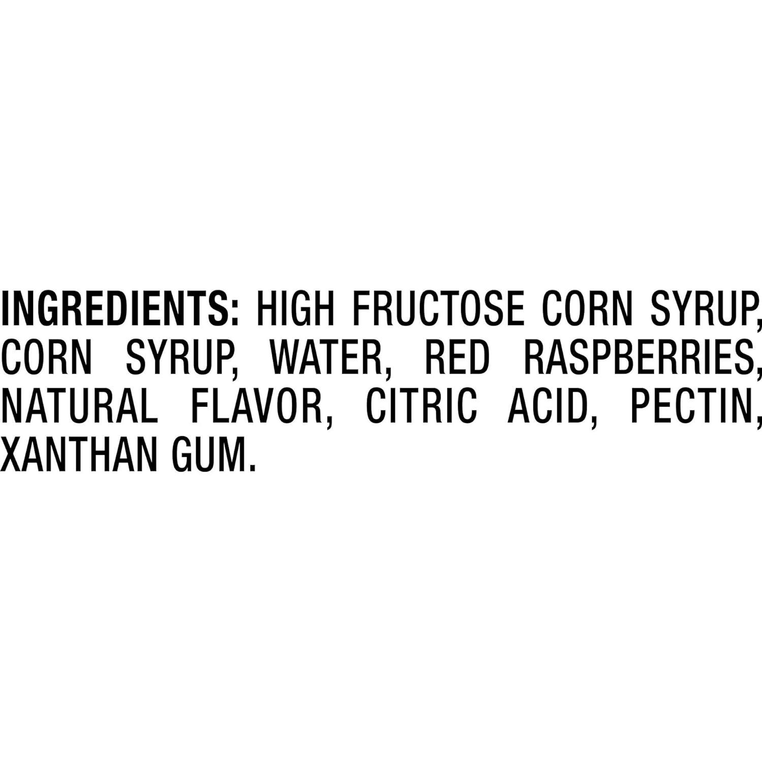 Smucker's Red Raspberry Syrup 12oz - Pack of 6 | Authentic Fruit Flavor ...