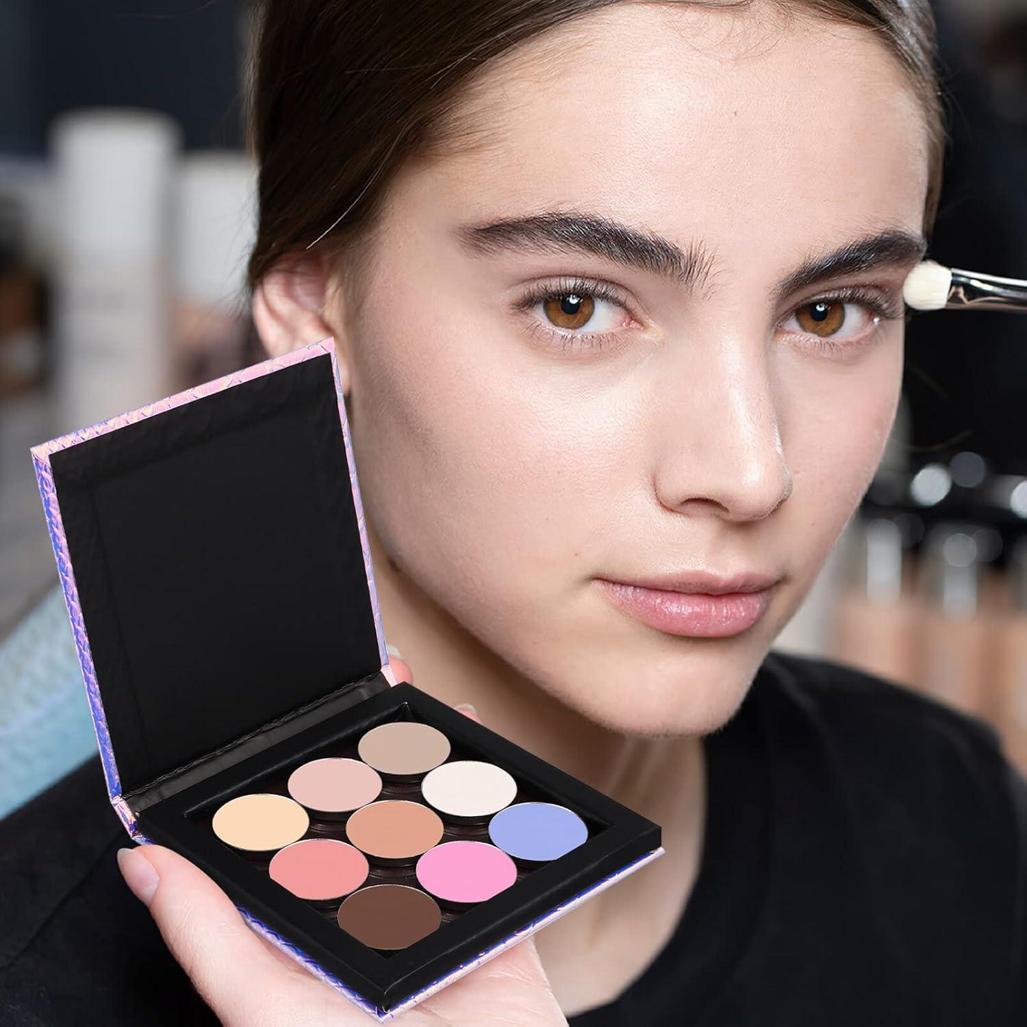 Empty Magnetic Makeup Palette Set - Versatile Eyeshadow & Blush Tray ...