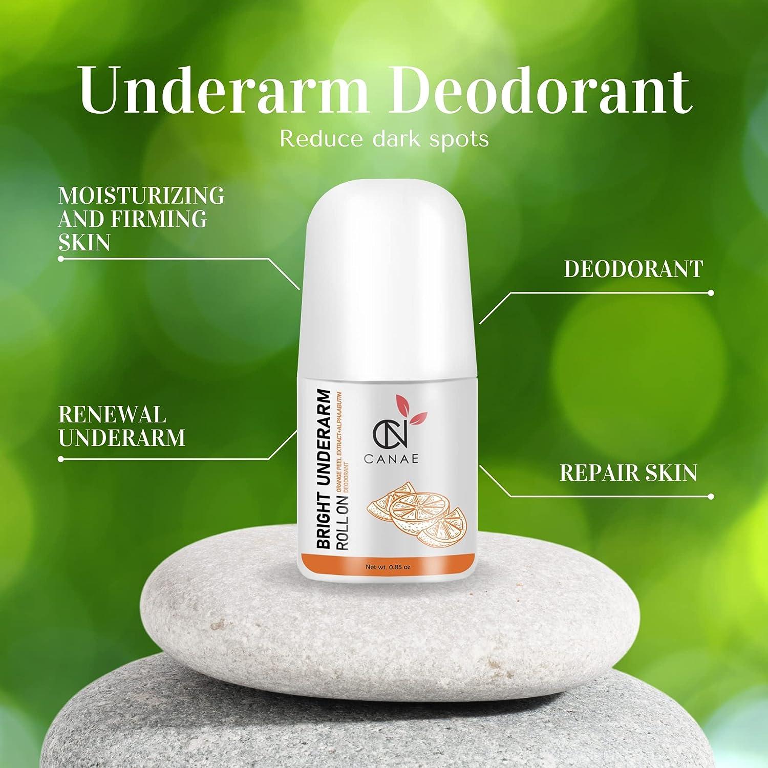 Underarm Skin Renewal Roll On - Natural Orange Peel Deodorant for ...
