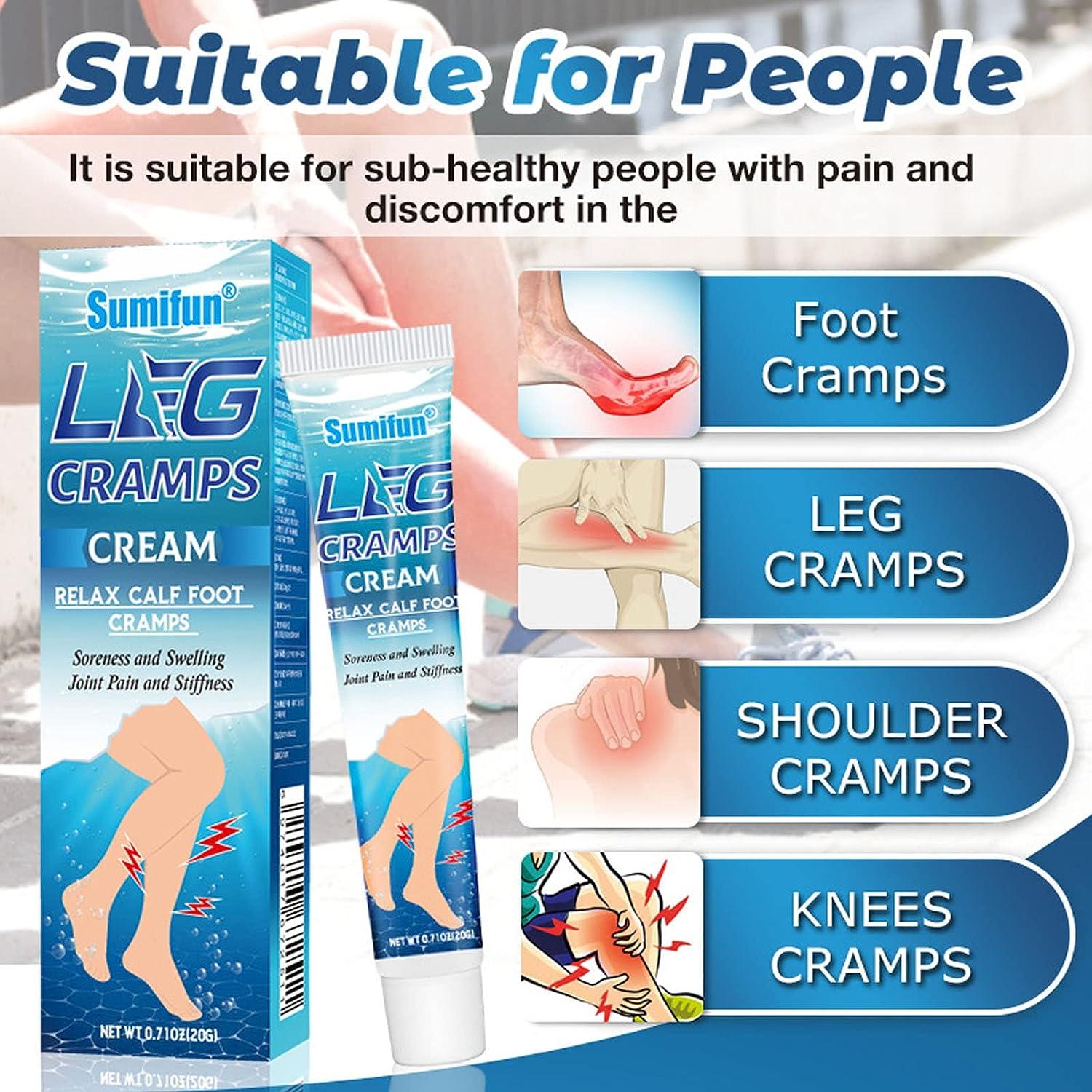Leg Cramps Relief Ointment - Deep Penetration for Muscle Soreness ...