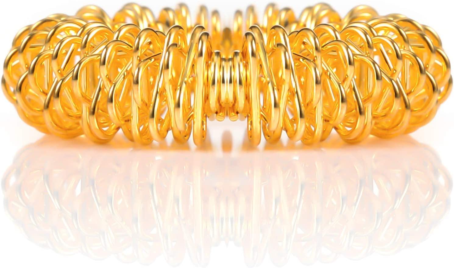 50 Piece Acupressure Rings Set for Teens & Adults - Stress Reducer ...