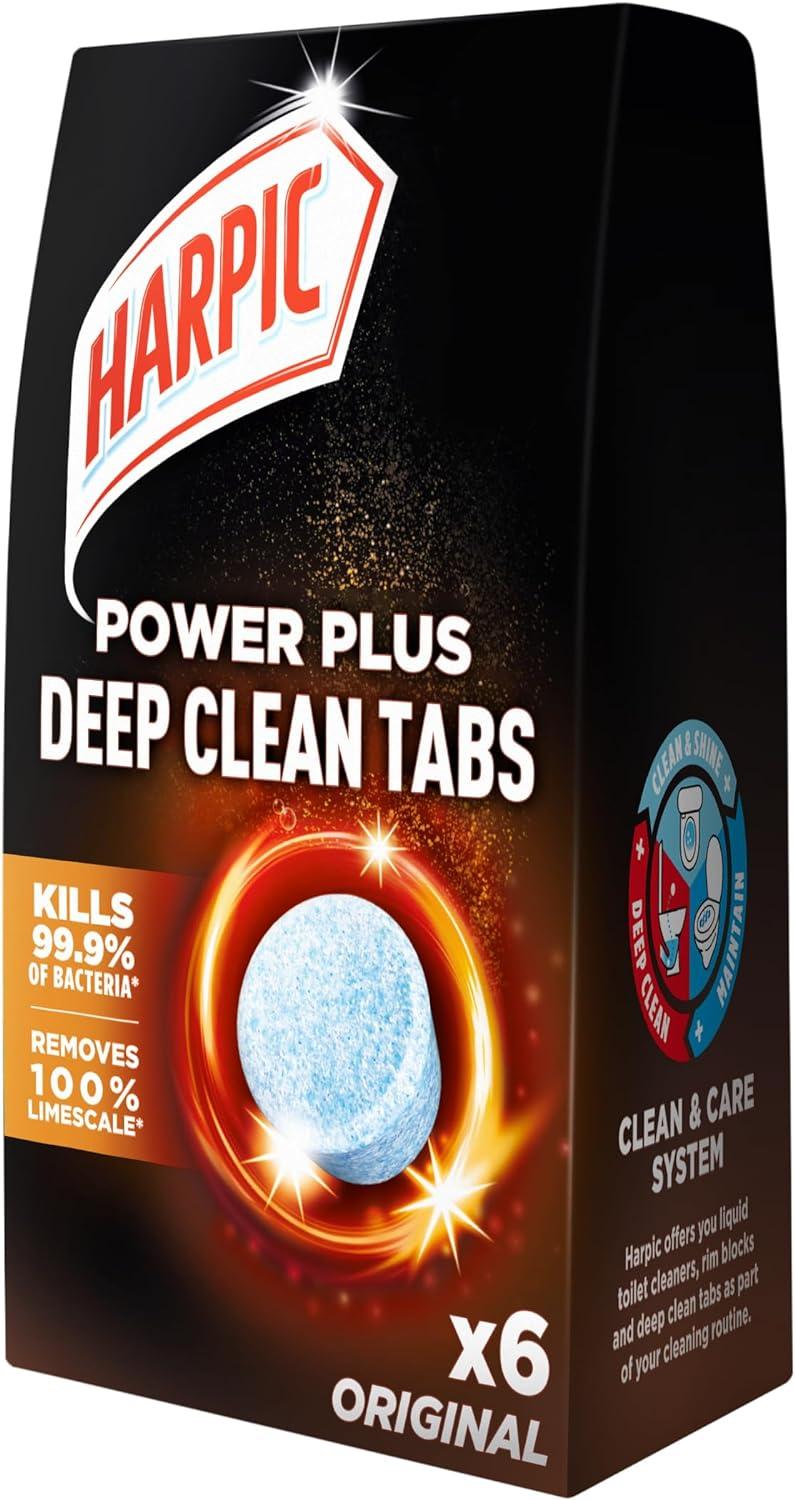 Harpic Power Plus Deep Cleaning Toilet Tablets Original Pack 1 x 6 ...