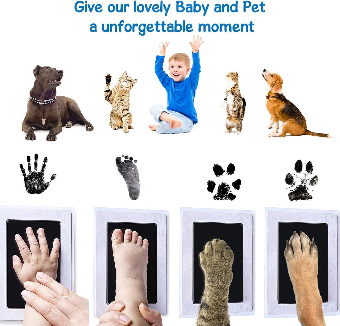 AOBETAK Baby Handprint and Footprint Kit Inkless 2 Pcs Clean Touch ...