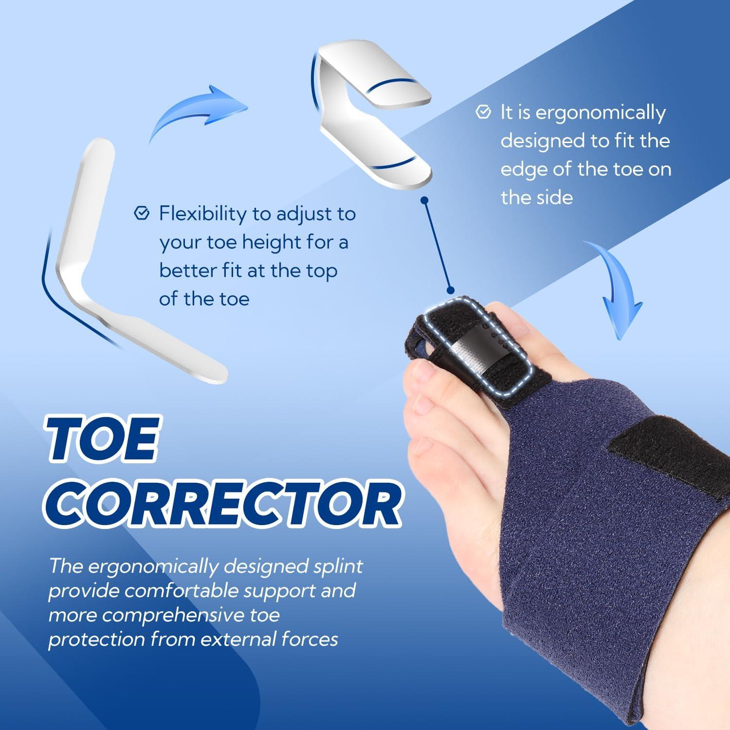 Yiyame Toe Splint & Hammer Toe Correction - Pain Relief for Broken ...
