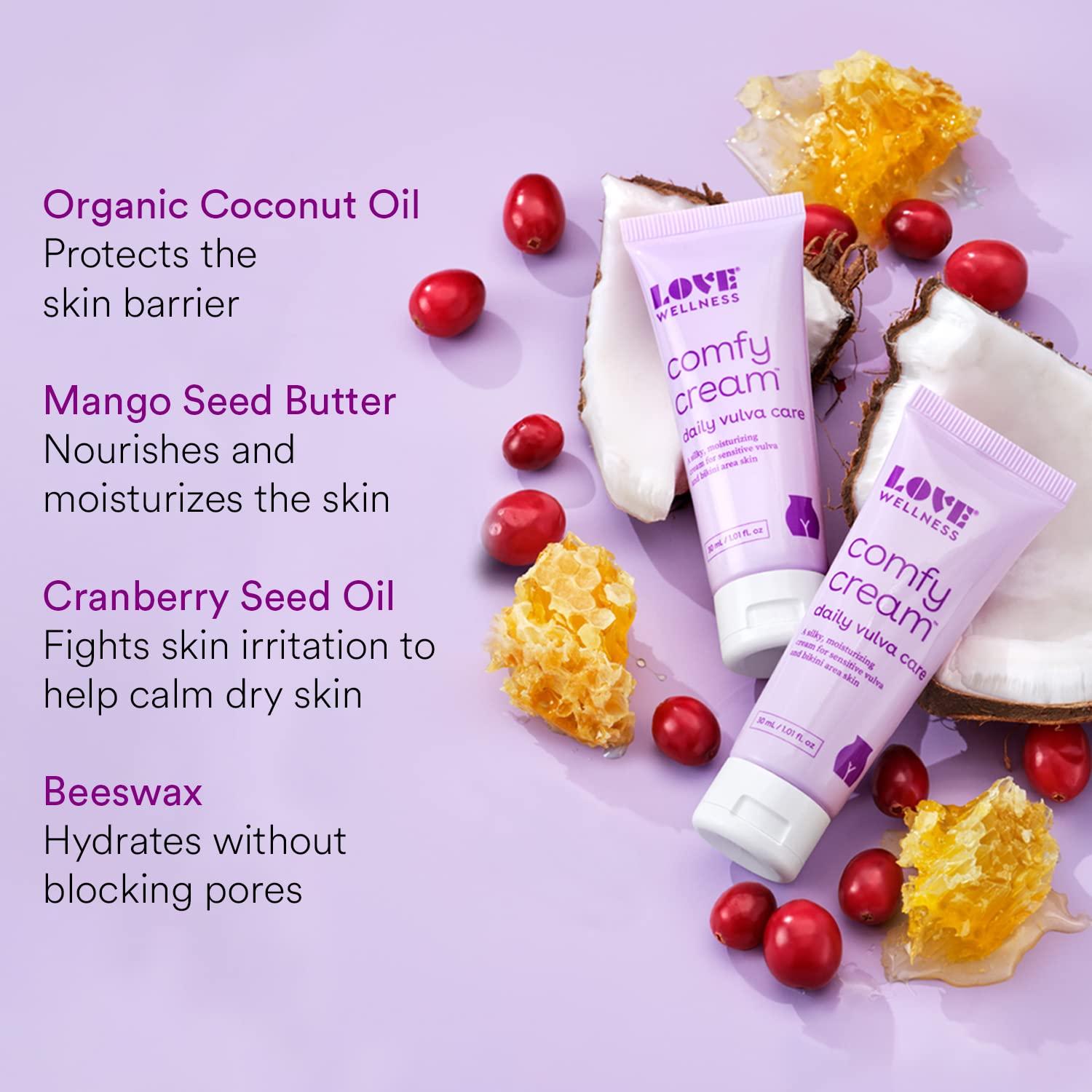 Love Wellness Vaginal Moisturizer - Daily Vulva Care Comfy Cream for ...