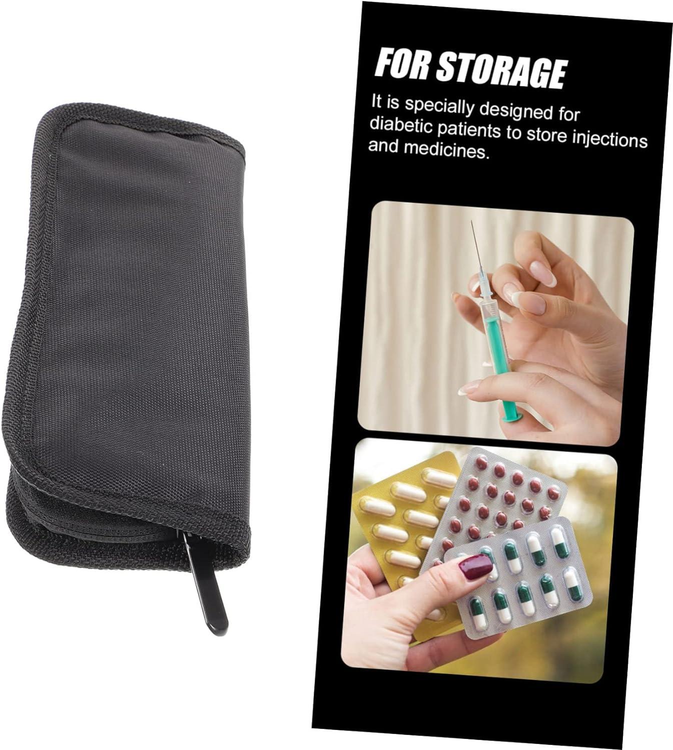 Insulin Cooler Travel Bag Insulin Cooler Pack Portable Cooler Travel ...