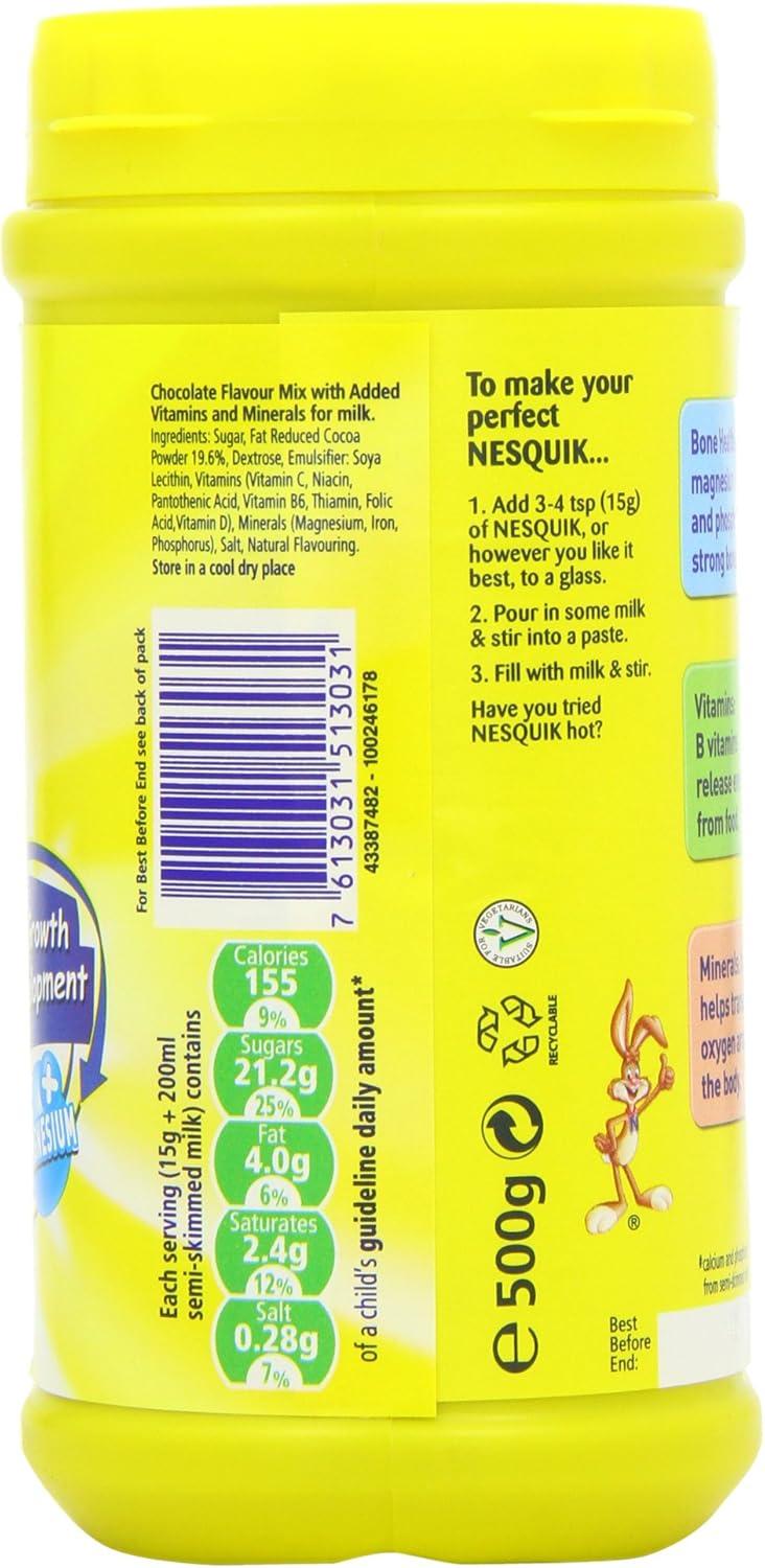 Nestle Nesquik Chocolate Flavour Milk Powder 2x500g Tubs | Buy Now with ...