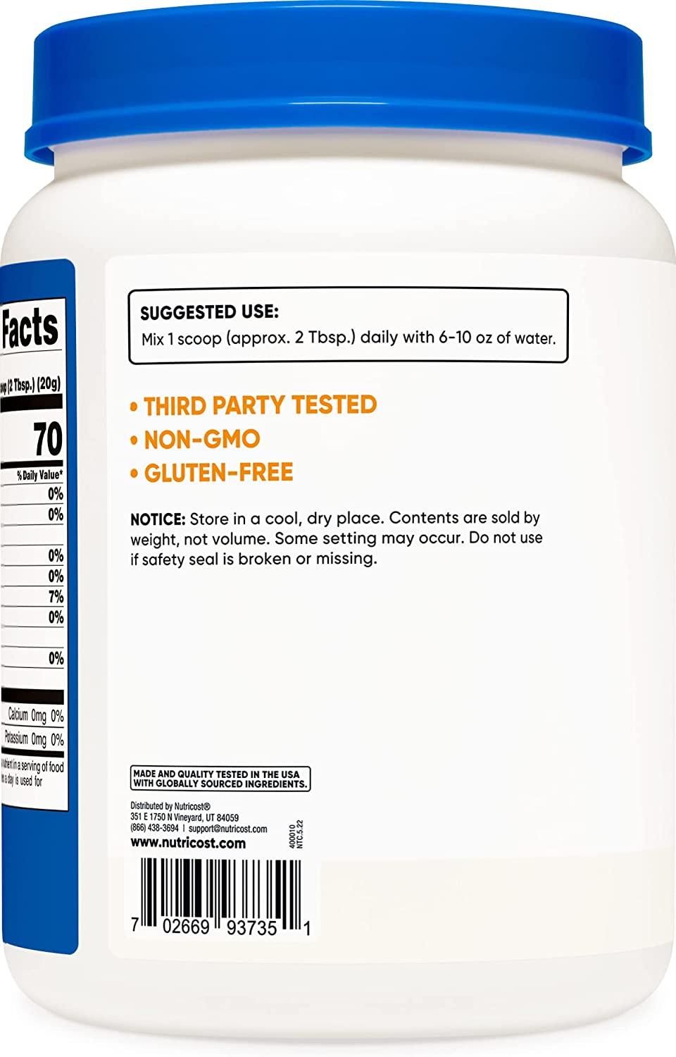 Nutricost Dextrose Powder 2 LBS - Non-GMO & Gluten-Free - 2 Pound Pack ...