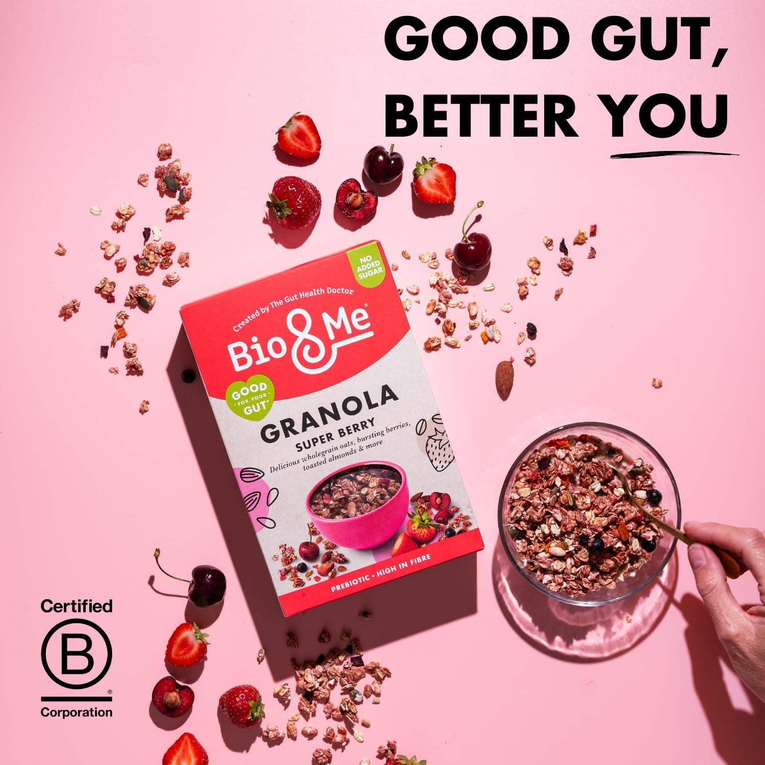 Bio&Me: Super Berry Gut-Loving Granola 5-Pack (5 x 360g Total) / Vegan ...