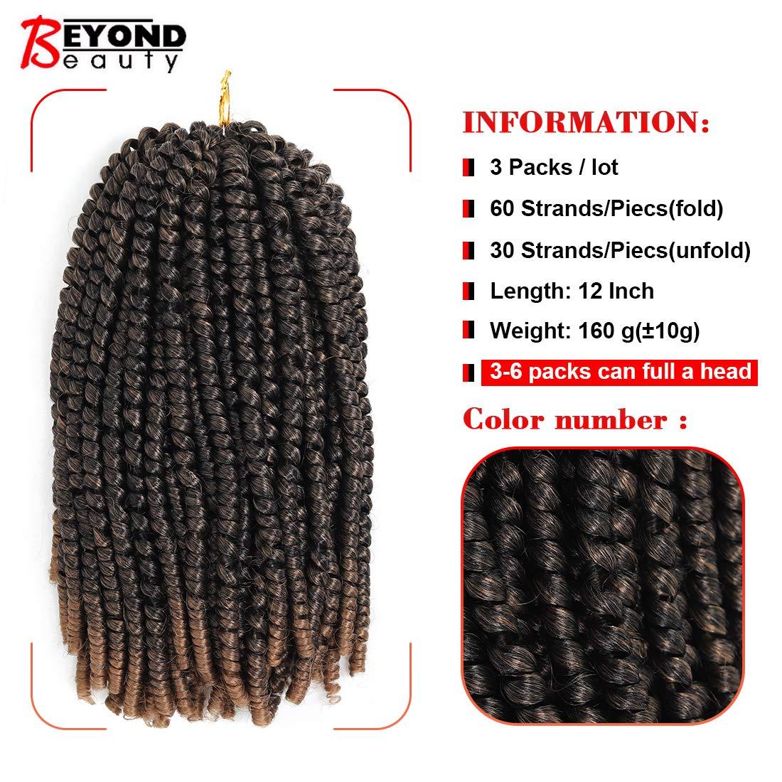 12 Spring Twist Crochet Braids - Butterfly Locs & Ombre Synthetic Hair ...