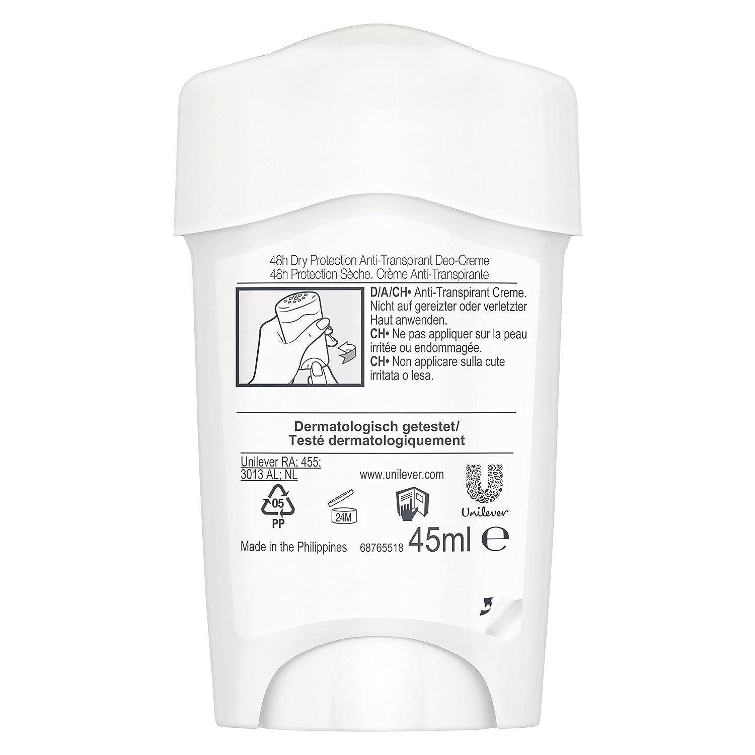 Rexona Maximum Protection Sensitive Dry Antiperspirant Cream 45ml ...