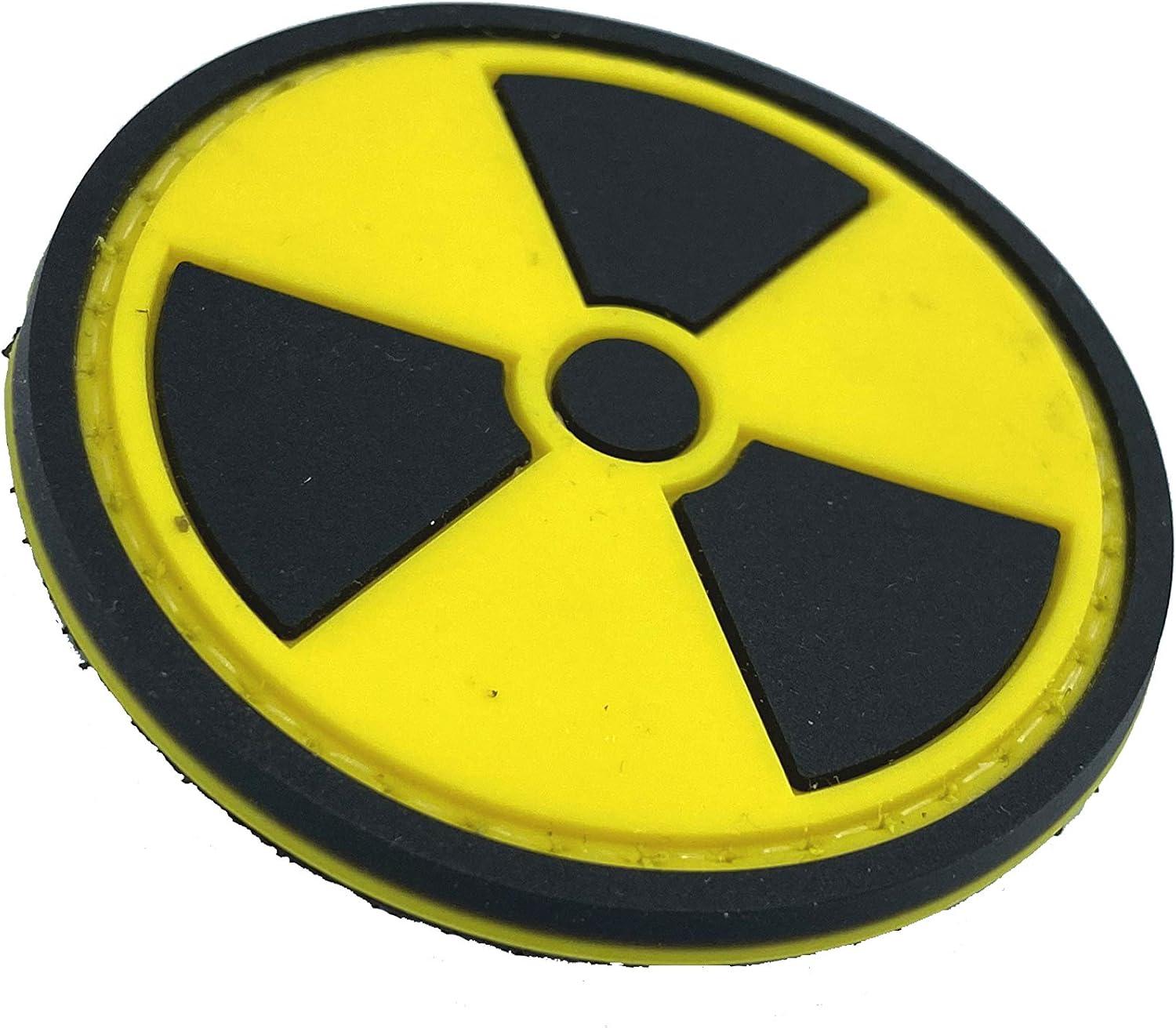 Atomic Radioactive Yellow PVC Airsoft Paintball Velcro Patch - Unique ...