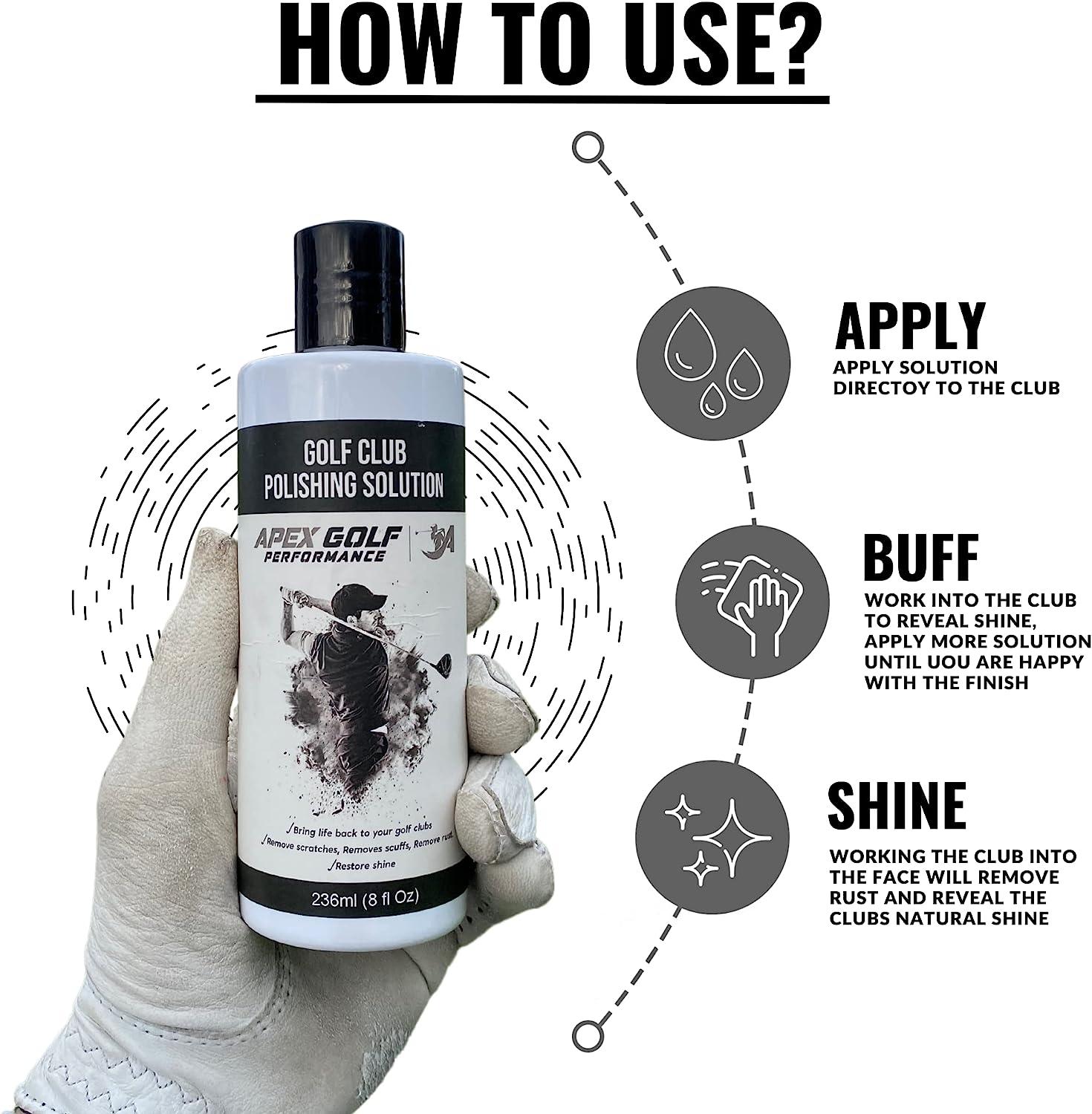 Golf Club Polishing Kit - Scratch Remover for Shiny Clubs | Restore ...