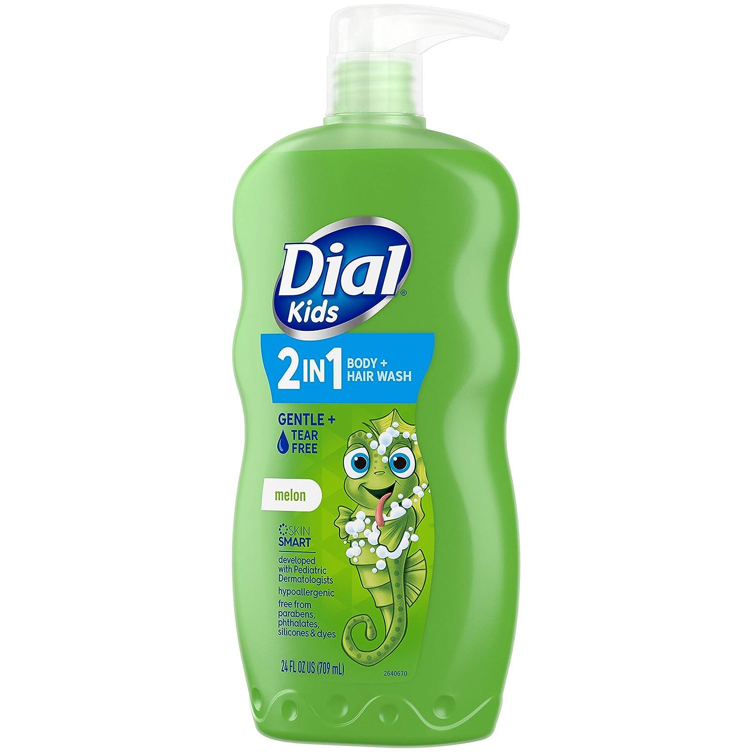 Dial Kids 2-in-1 Body+Hair Wash - Melon 96 | Gentle Cleansing for Kids ...
