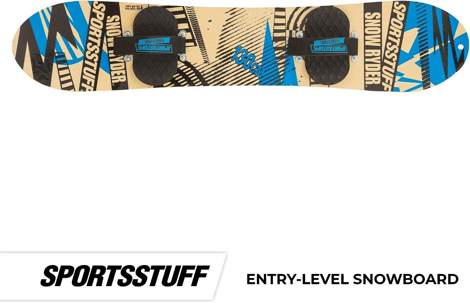SportsStuff Snow Ryder Hardwood Snowboard 130cm - Blue | Ideal for ...