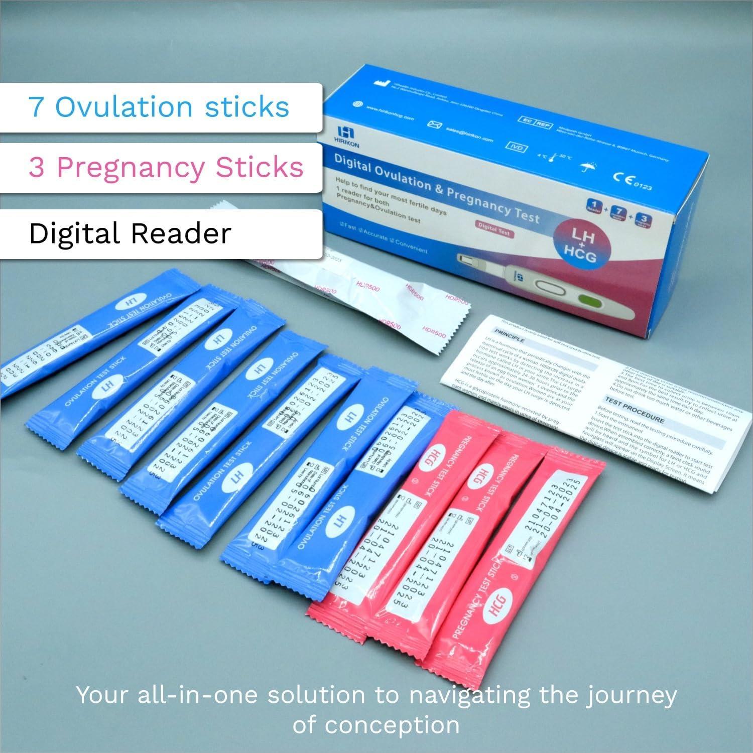 Digital Pregnancy Test & Ovulation Kit - Weeks Indicator 7 LH & 3 HCG ...