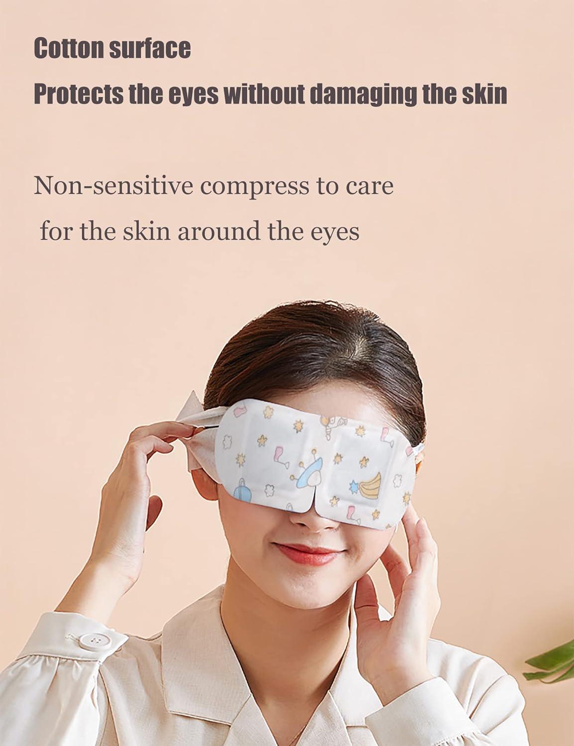 GNAYOAHLI 30 Packs Steam Eye Masks - Self-Heating, Unscented, Relieve ...