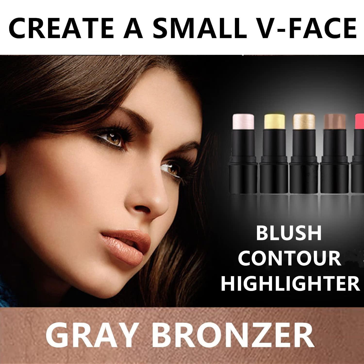 Go Ho 3D Wonder Stick 04 Gray-Bronzer Contour Stick - Long-Wearing Face ...