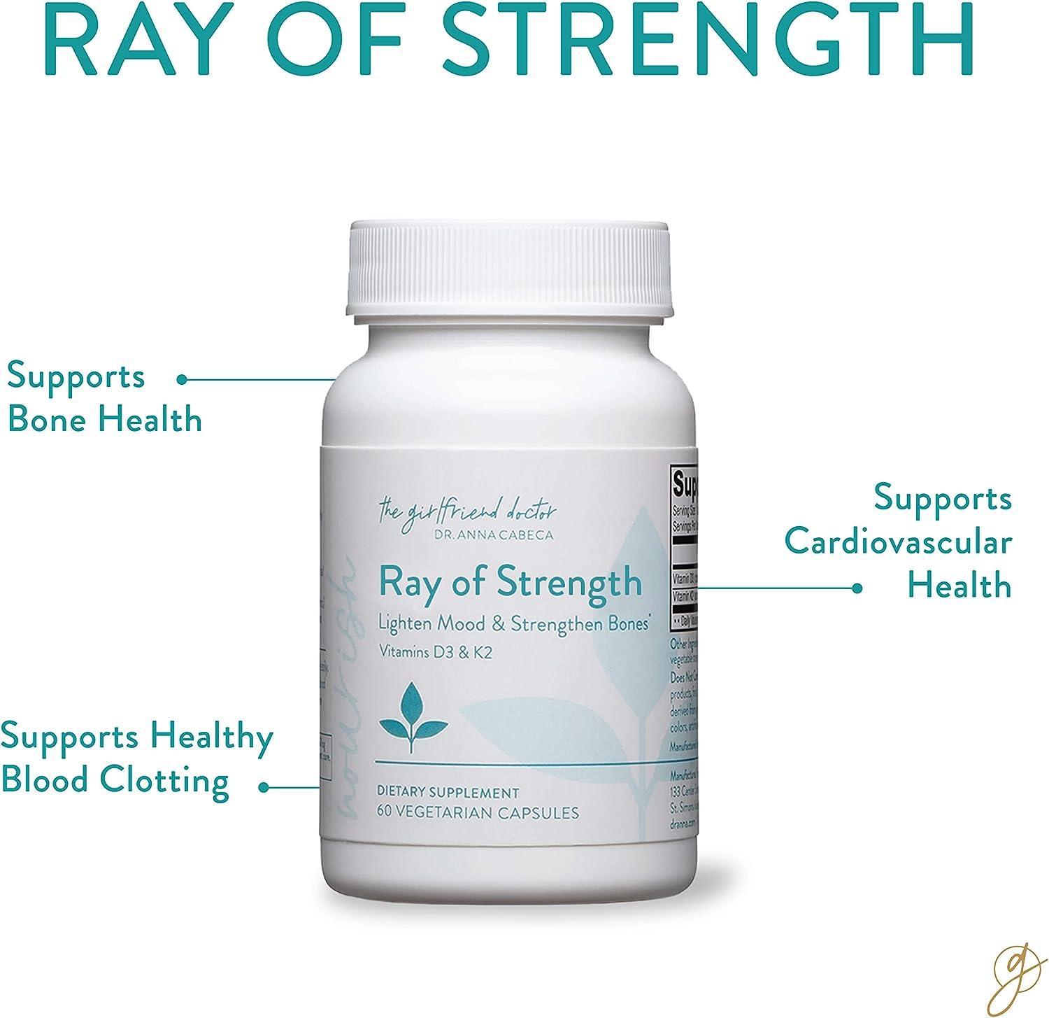 Dr. Anna Cabeca's Ray of Strength Vitamin Supplement - D3K2 | 10000 IU ...