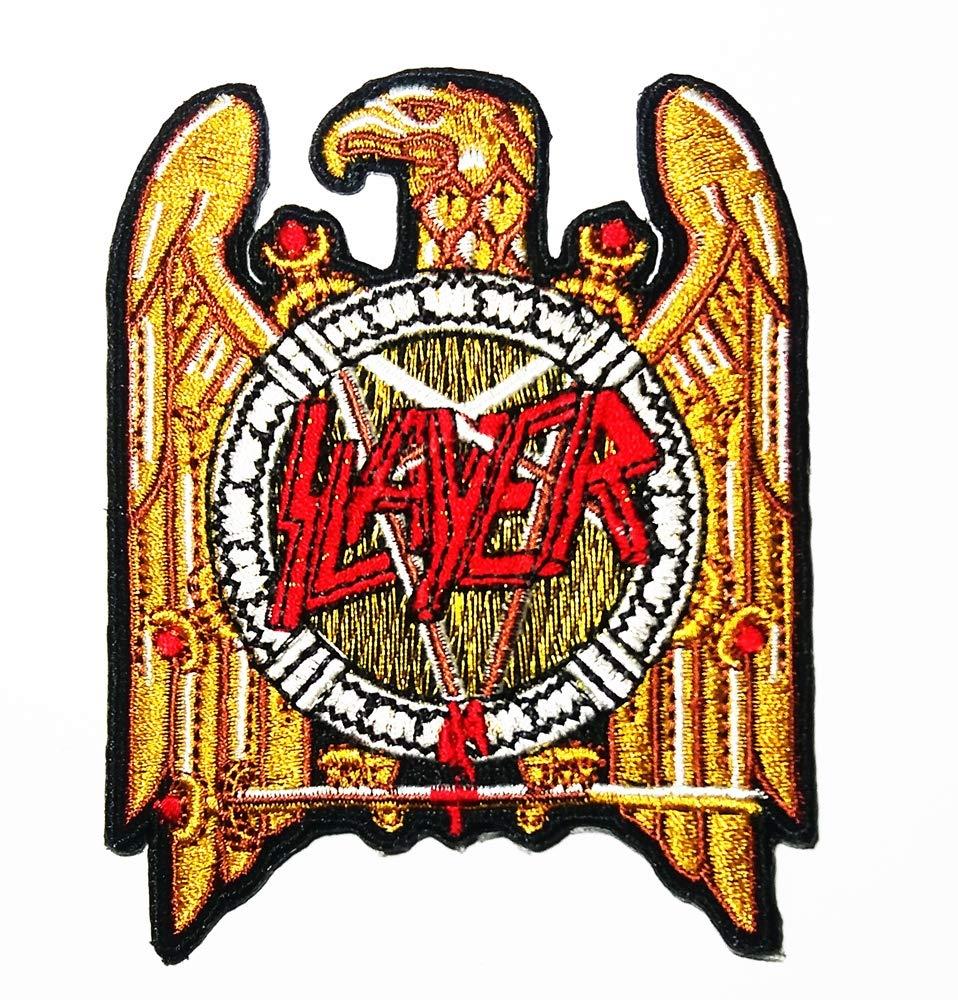 Golden Eagle American Thrash Metal Band Logo Patch - Embroidered Sew ...