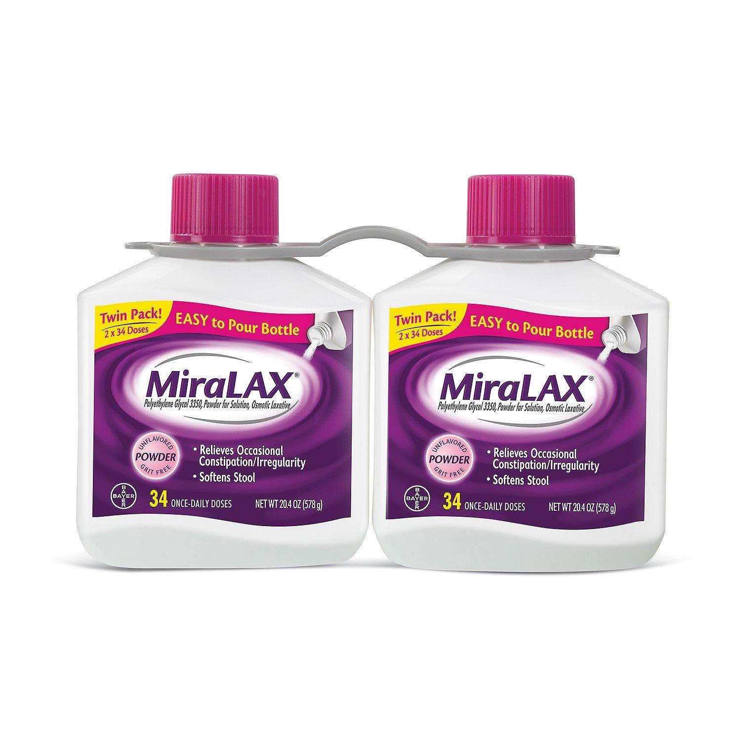 Miralax Supplement 40.8oz - Gentle Laxative Powder for Effective Relief ...