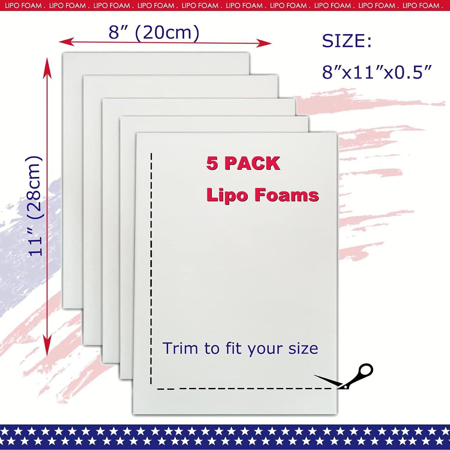 KUSMOO 5 Pack Lipo Foam Pads for Post Surgery Ab Board | Compression ...