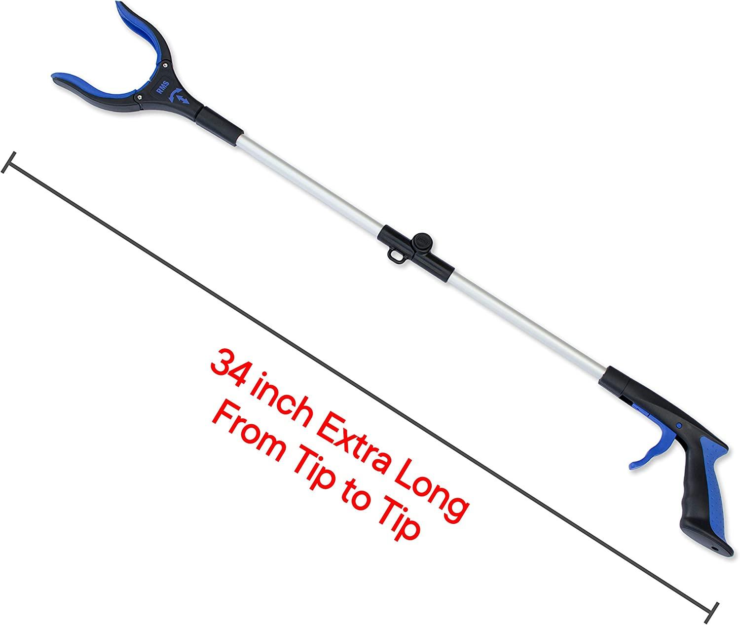 RMS 34 Inch Extra Long Reacher Grabber - Foldable Gripper and Reaching ...