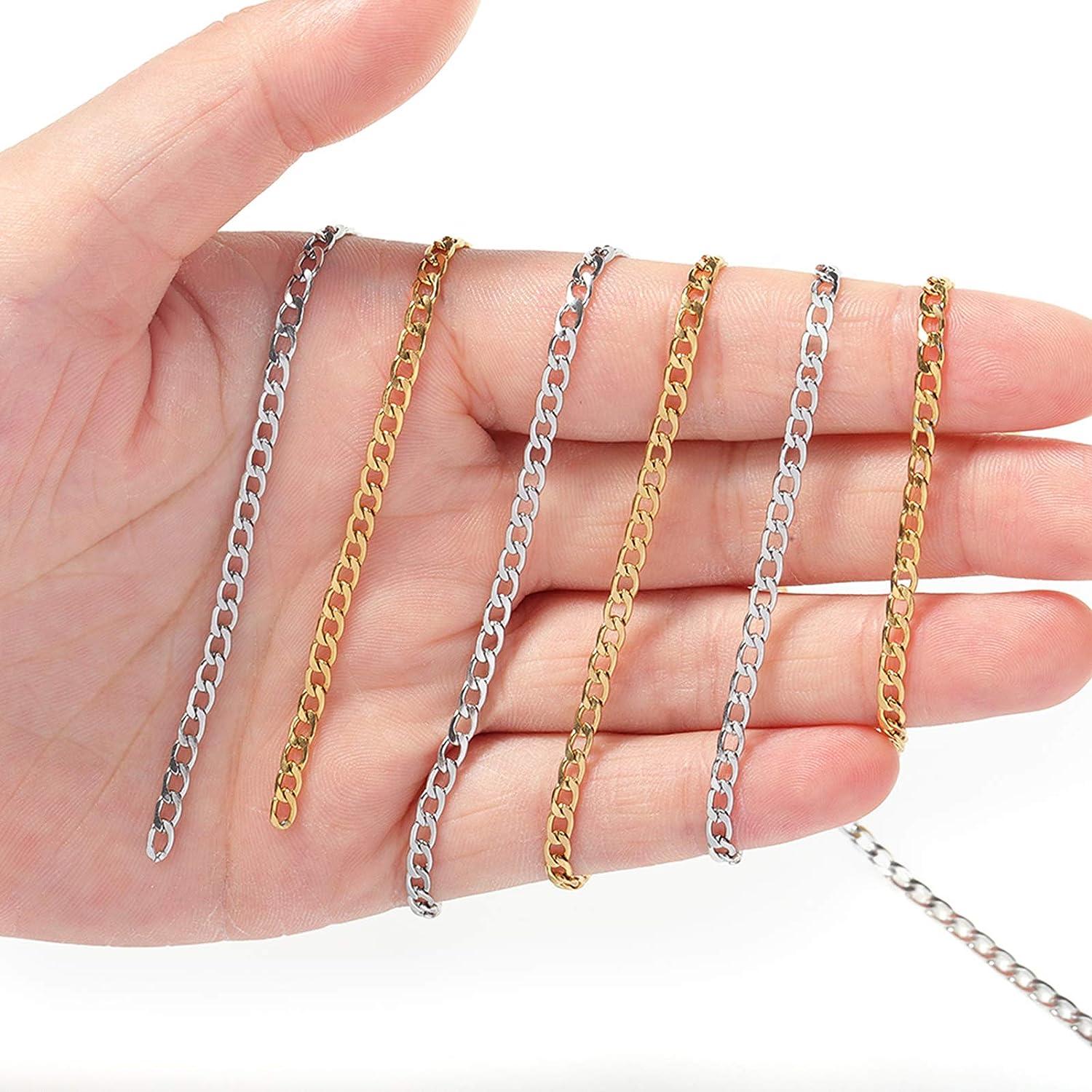 40FT Gold Twisted Curb Chain with Lobster Clasps - Jewelry Making ...