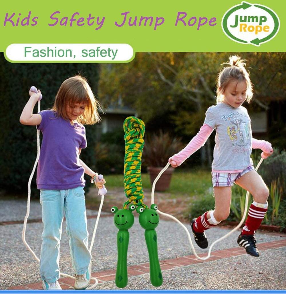 Sackorange 4 Pack Kids Jump Rope with Wood Handles - Outdoor Fun ...