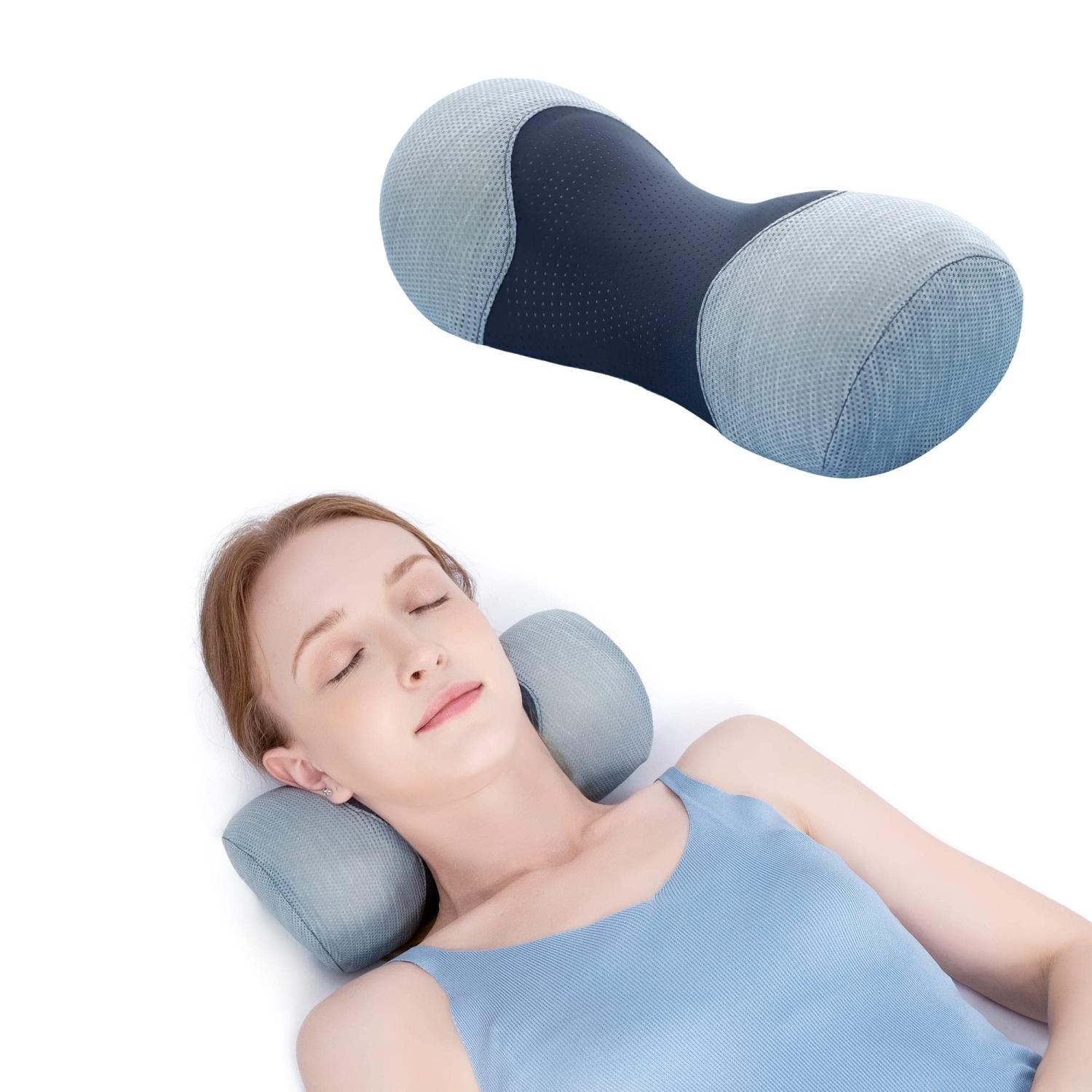 Bespilow Memory Foam Cervical Neck Support Pillow - Neck Roll ...