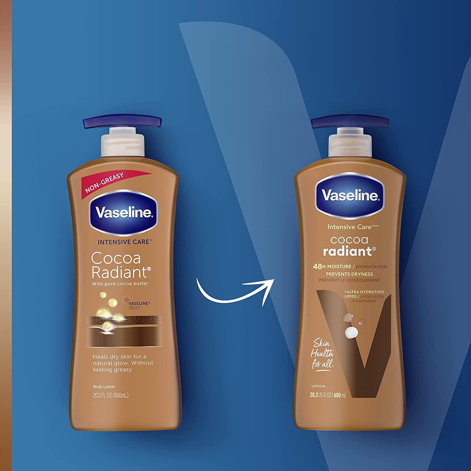 Vaseline Cocoa Radiant Body Lotion 20.3 oz - Pack of 3 | Ultra ...