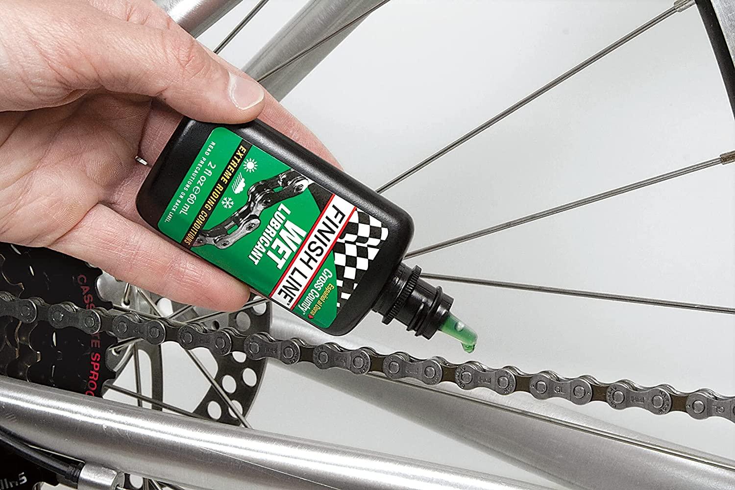 Finish Line Wet Bike Lubricant 8 oz - High-Performance Squeeze Bottle ...