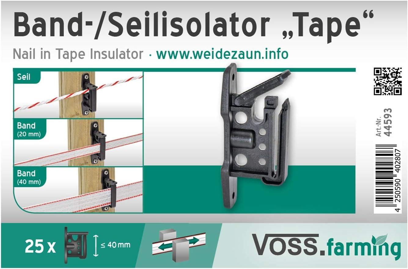 VOSS.farming 25x Clip Broadband Rope Insulator - Durable Pasture Fence ...