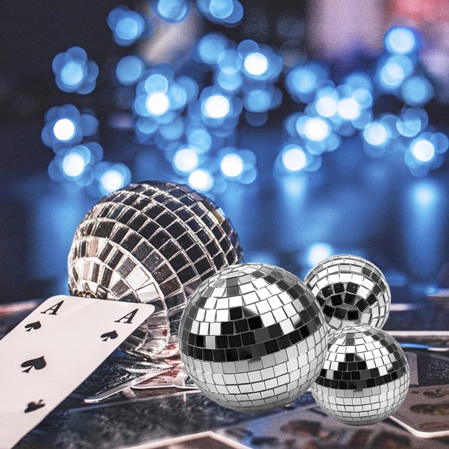 10 PCS Disco Ball Cake Decorations Disco Ball Cupcake Toppers 1970s ...