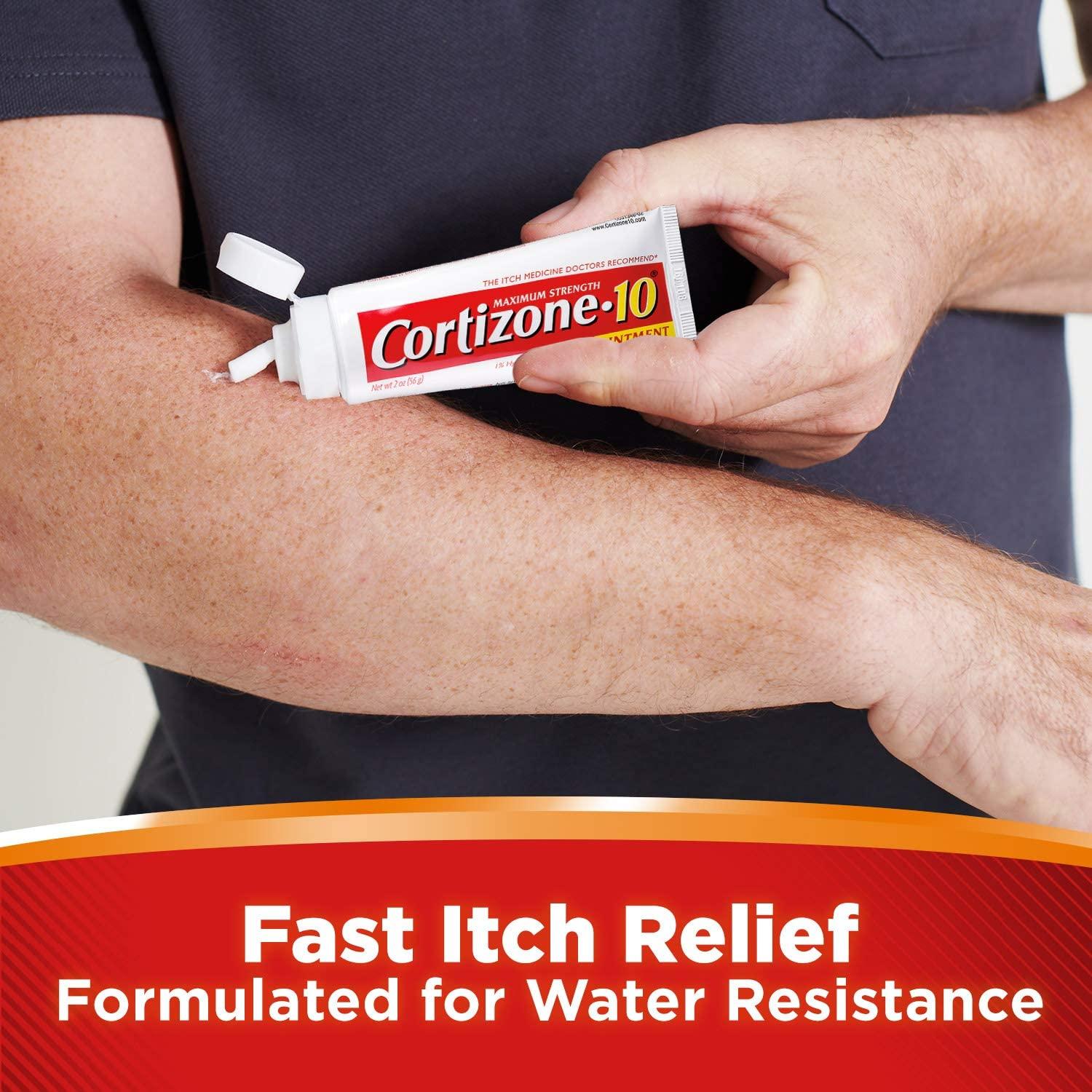 Cortizone 10 Maximum Strength Ointment 2 oz - 1% Hydrocortisone for ...