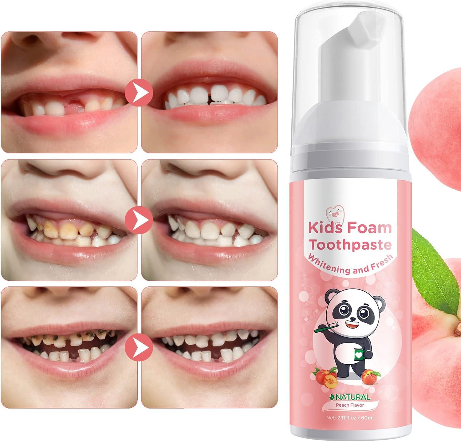 Fruga Children Foam Toothpaste - Natural Formula for U-Shaped ...
