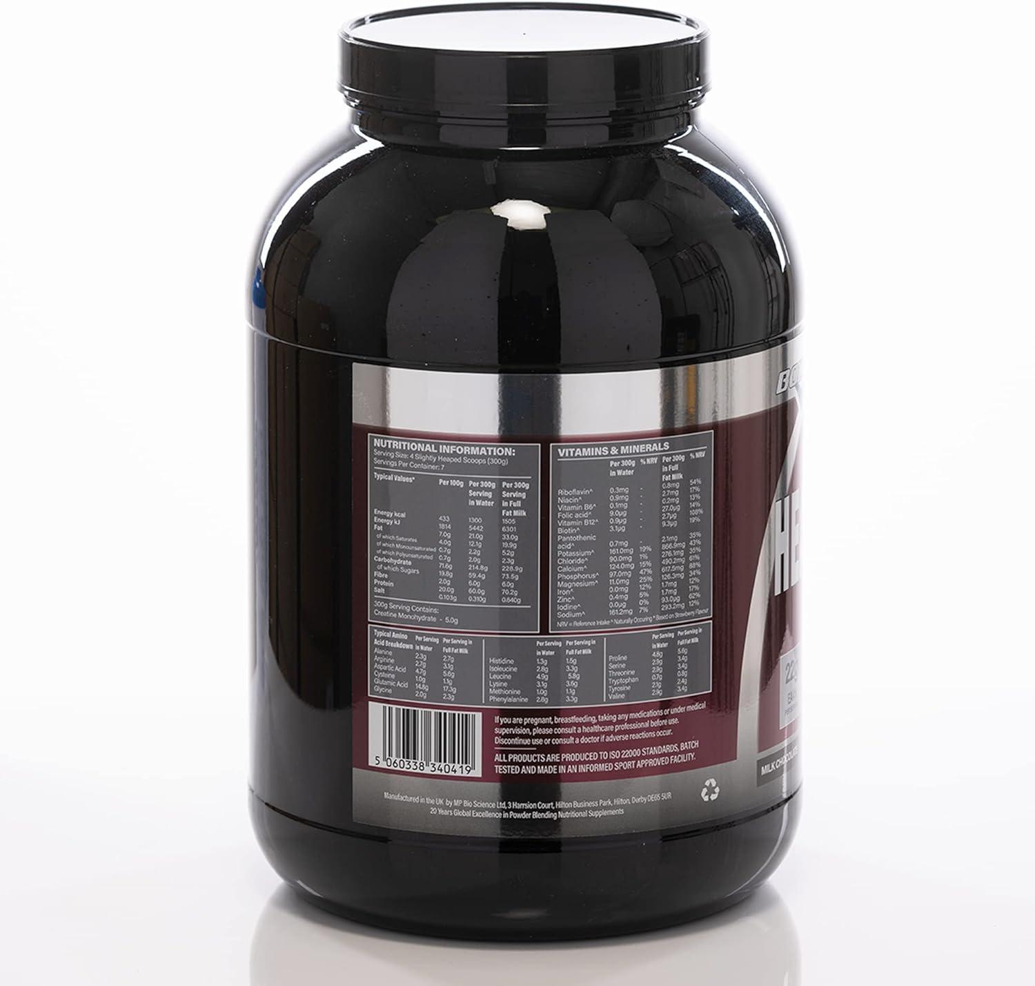 Boditronics Mass Attack Heavyweight Mass Gainer Powder for High Protein ...