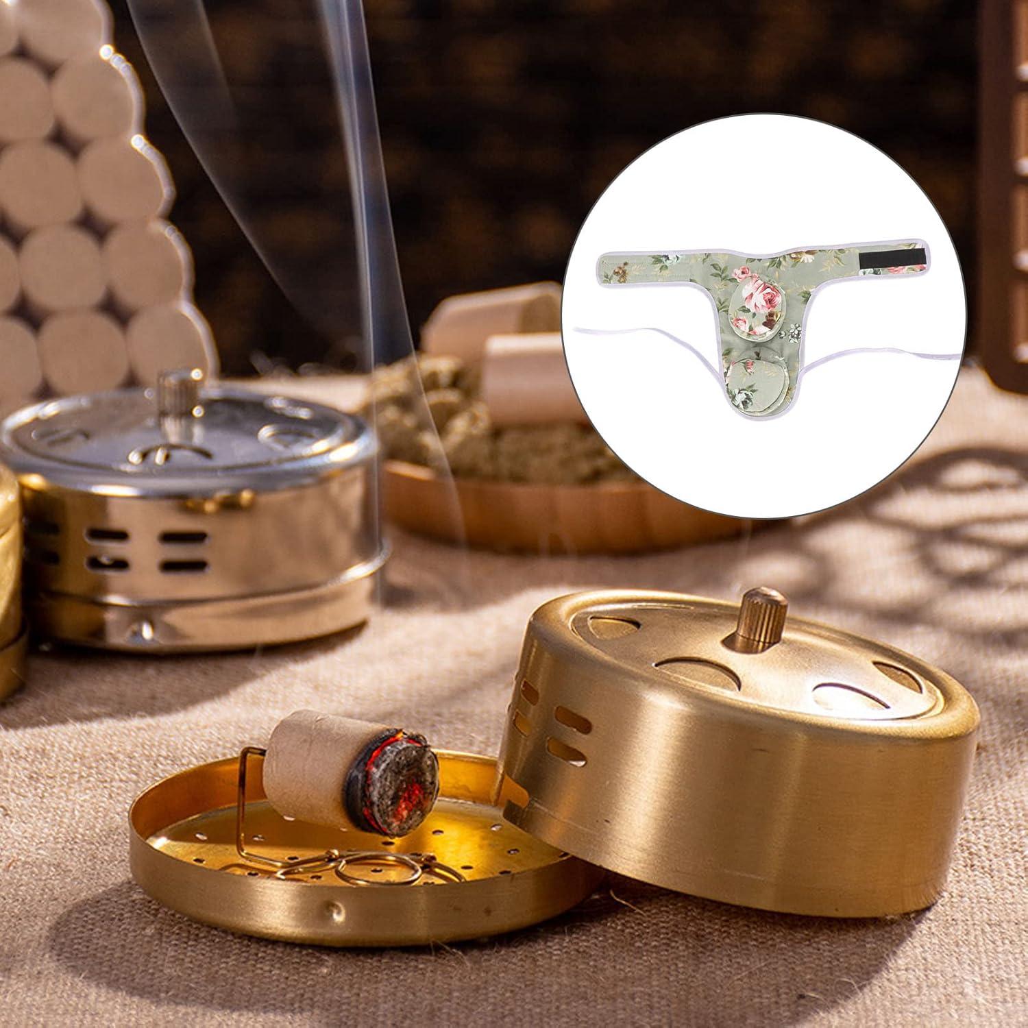 Portable Smoke-Free Moxa Box | Copper Moxibus Pouch for Moxibustion ...