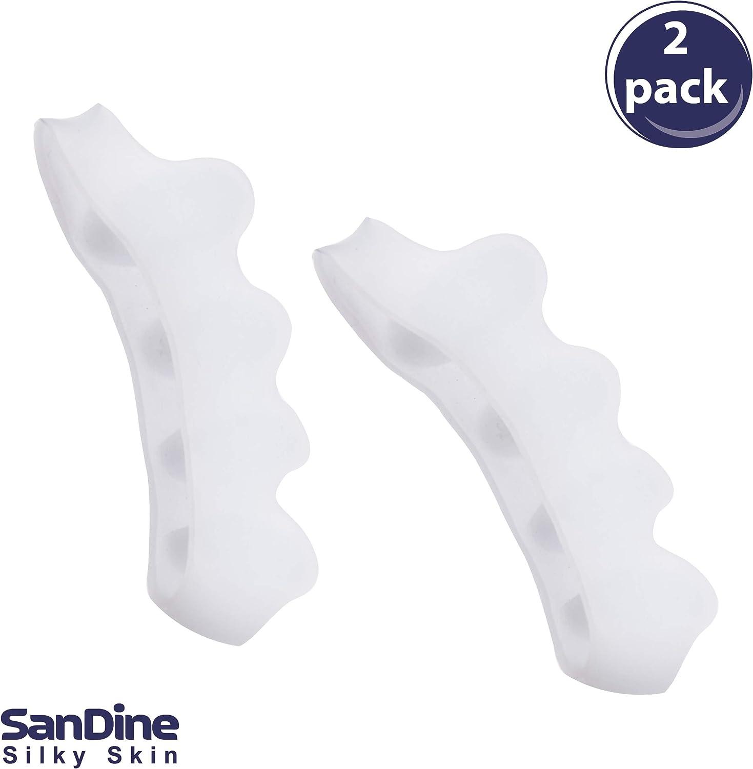Silicone Toe Separators for Yoga Ballet Running - Bunion Corrector ...