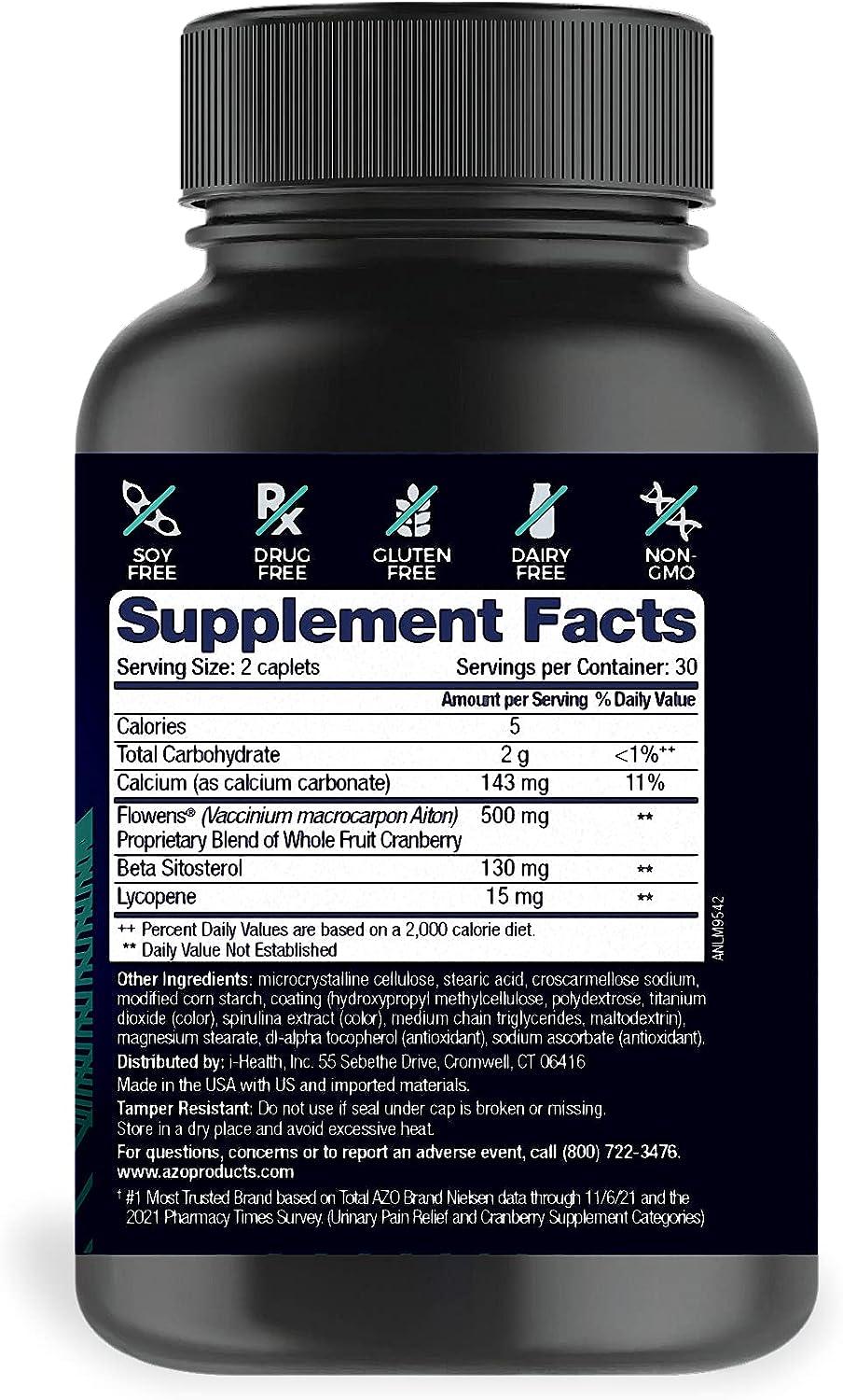 AZO Men Prostate & Urinary Defense 60 Count - Clinical Strength ...