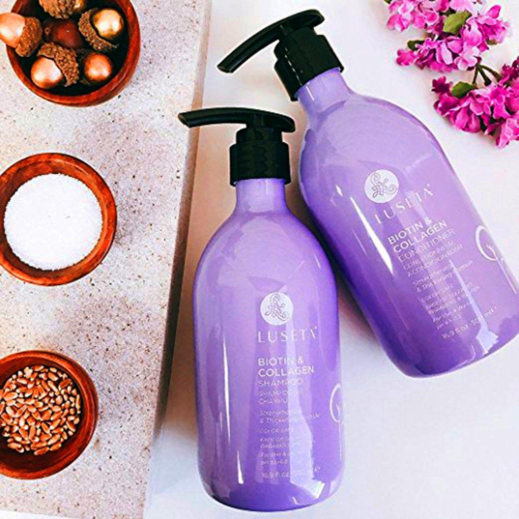 Luseta Biotin & Collagen Shampoo & Conditioner Set - 16.9oz (Pack of 2 ...
