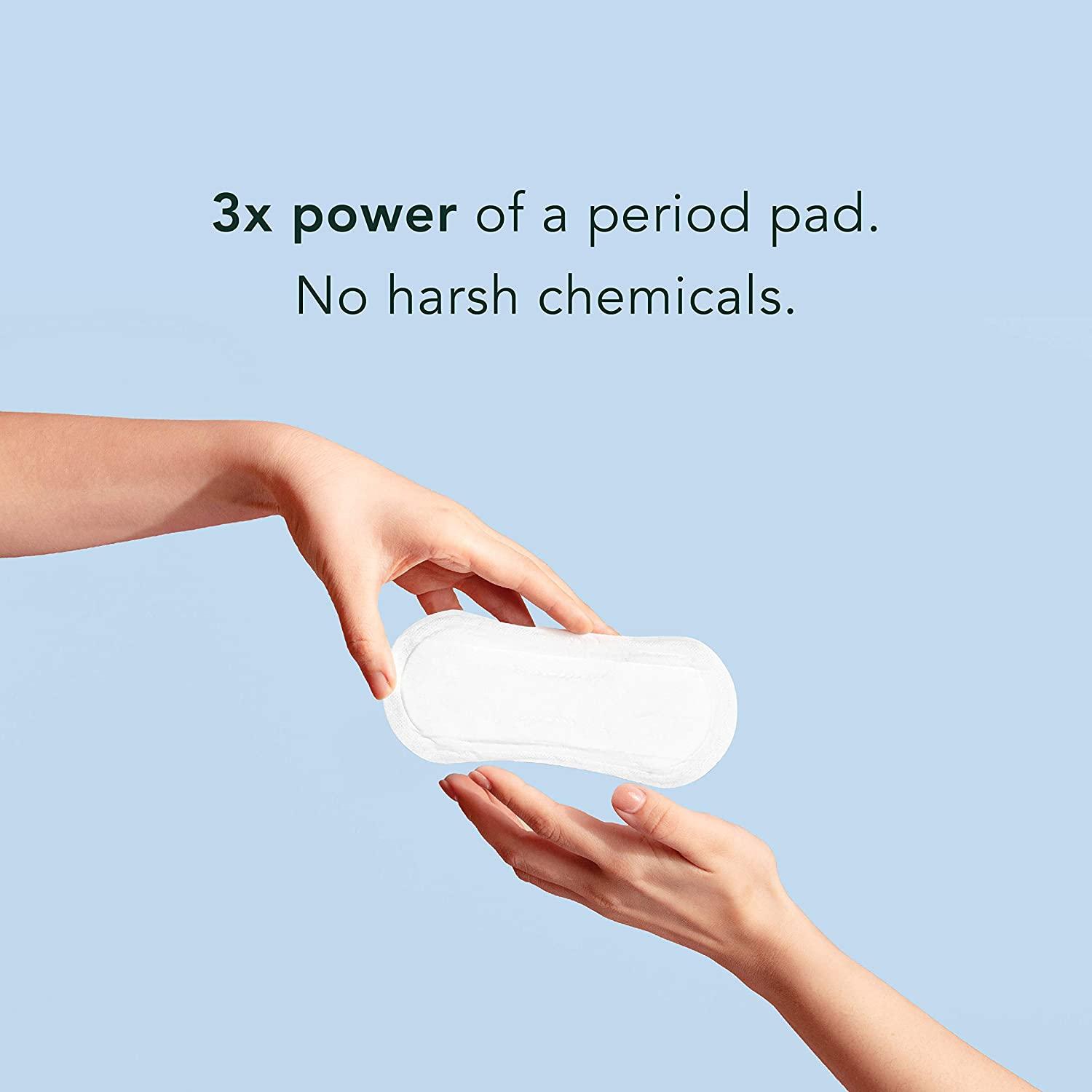 Rael Organic Incontinence Liners Long - 4-Layer Core Protection, Leak ...