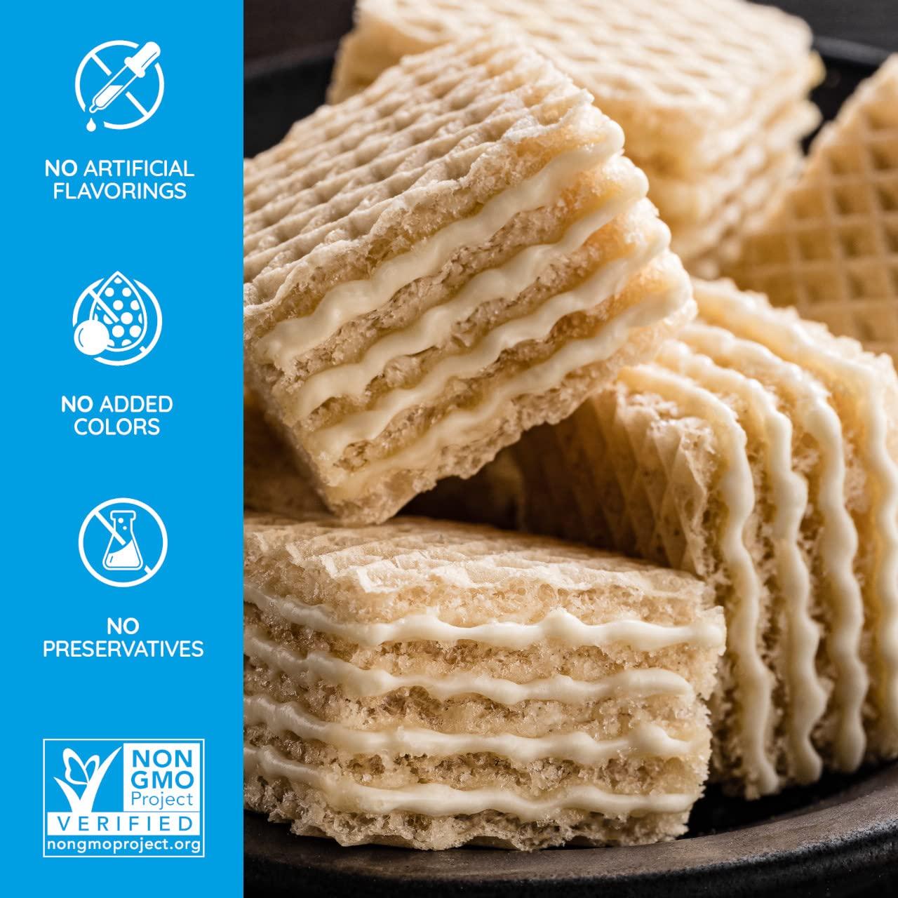 Loacker Quadratini Vanilla Wafer Cookies | 6-Pack | Crispy Mini Wafers ...