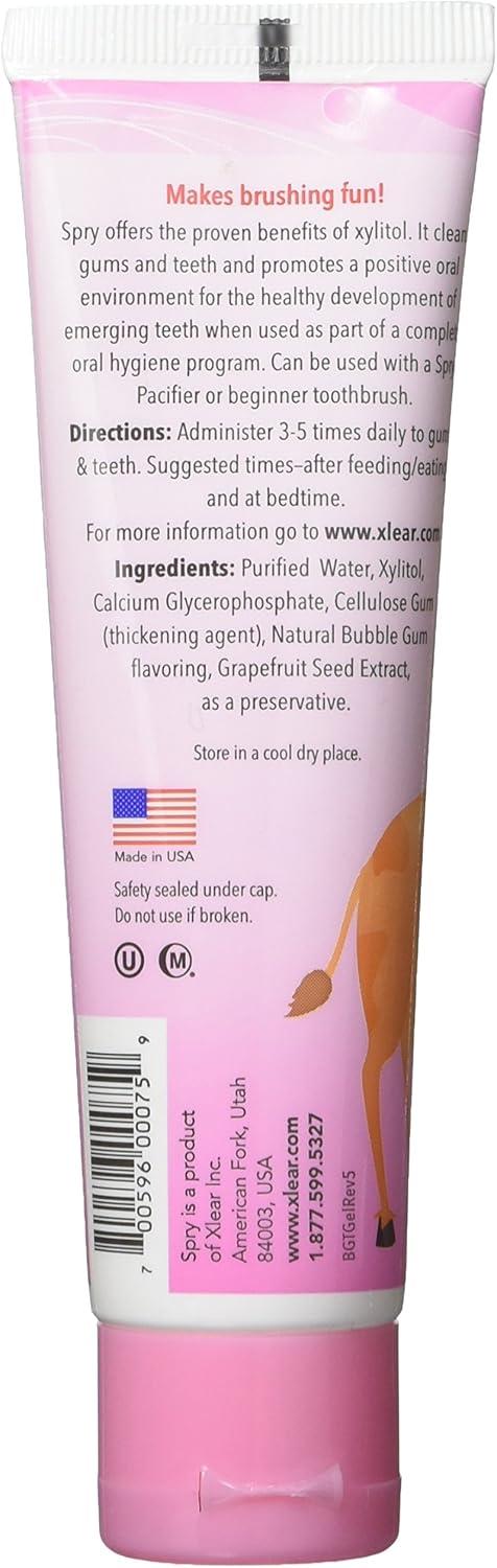 Spry Xylitol Baby Toothpaste - Natural Fluoride-Free Kids Toothpaste ...