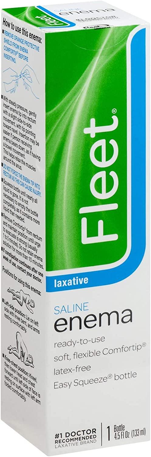 Fleet Enema Saline Ready to Use 4.5 oz - 6 Pack | Gentle & Effective ...