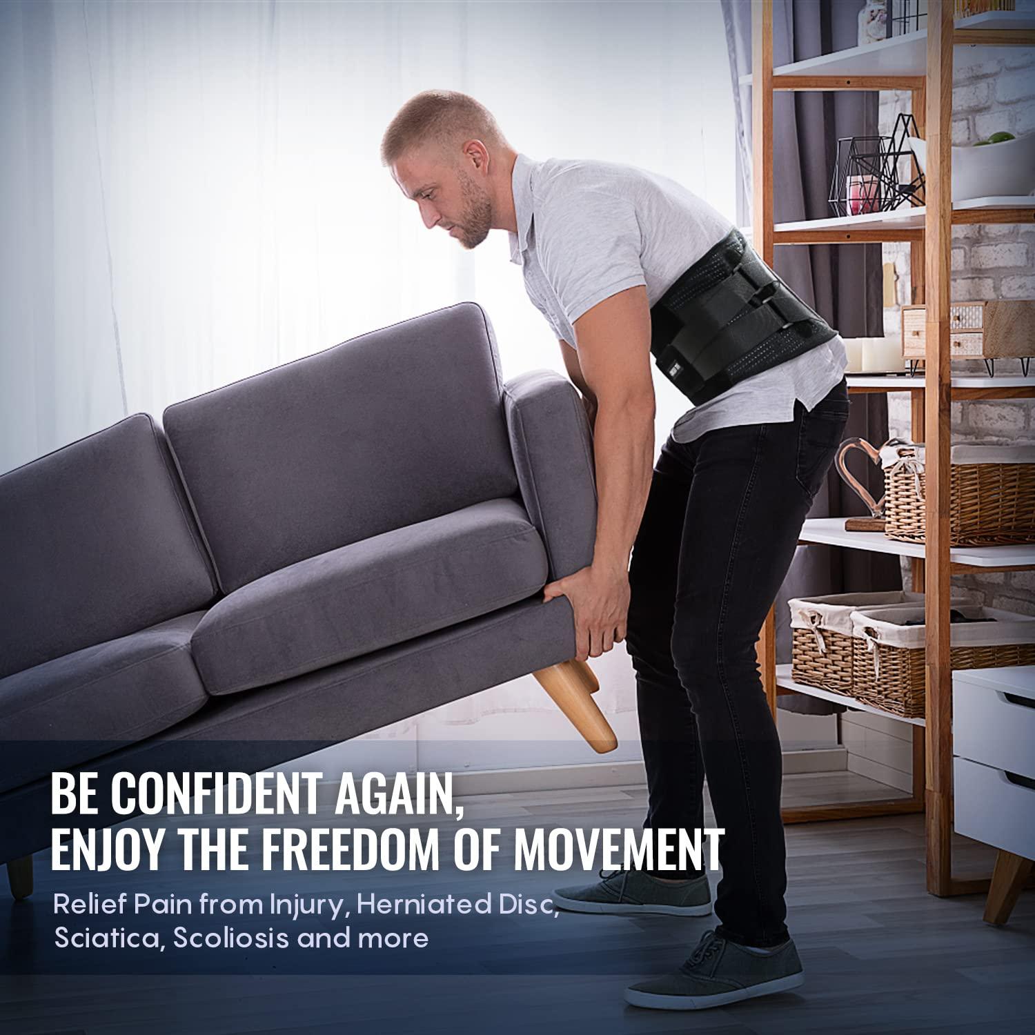 Fit Geno Back Brace for Men and Women - Instant Back Pain Relief for ...